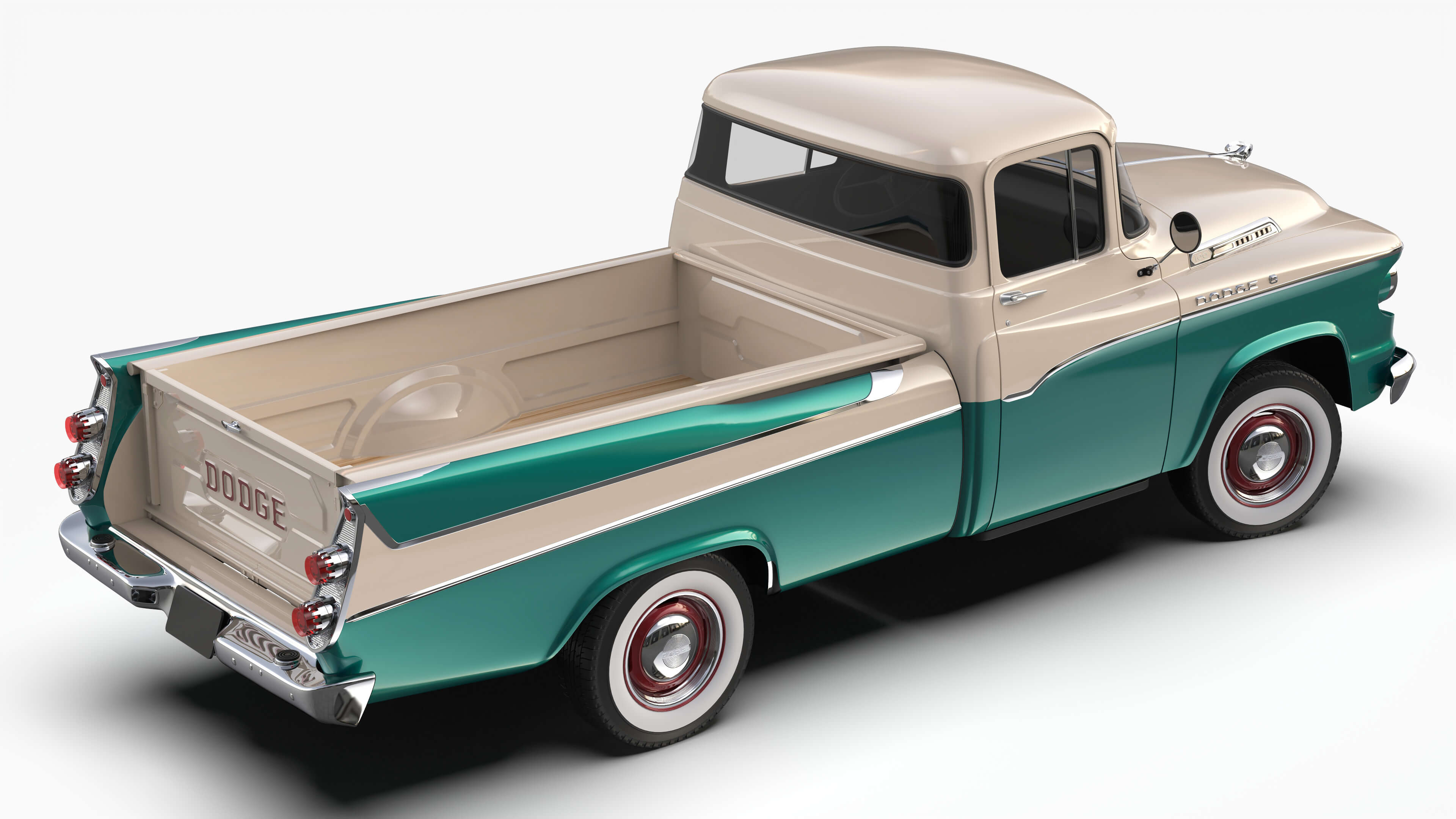 Dodge D100 Sweptside 1958 - 3D Model by Swan3DStudios