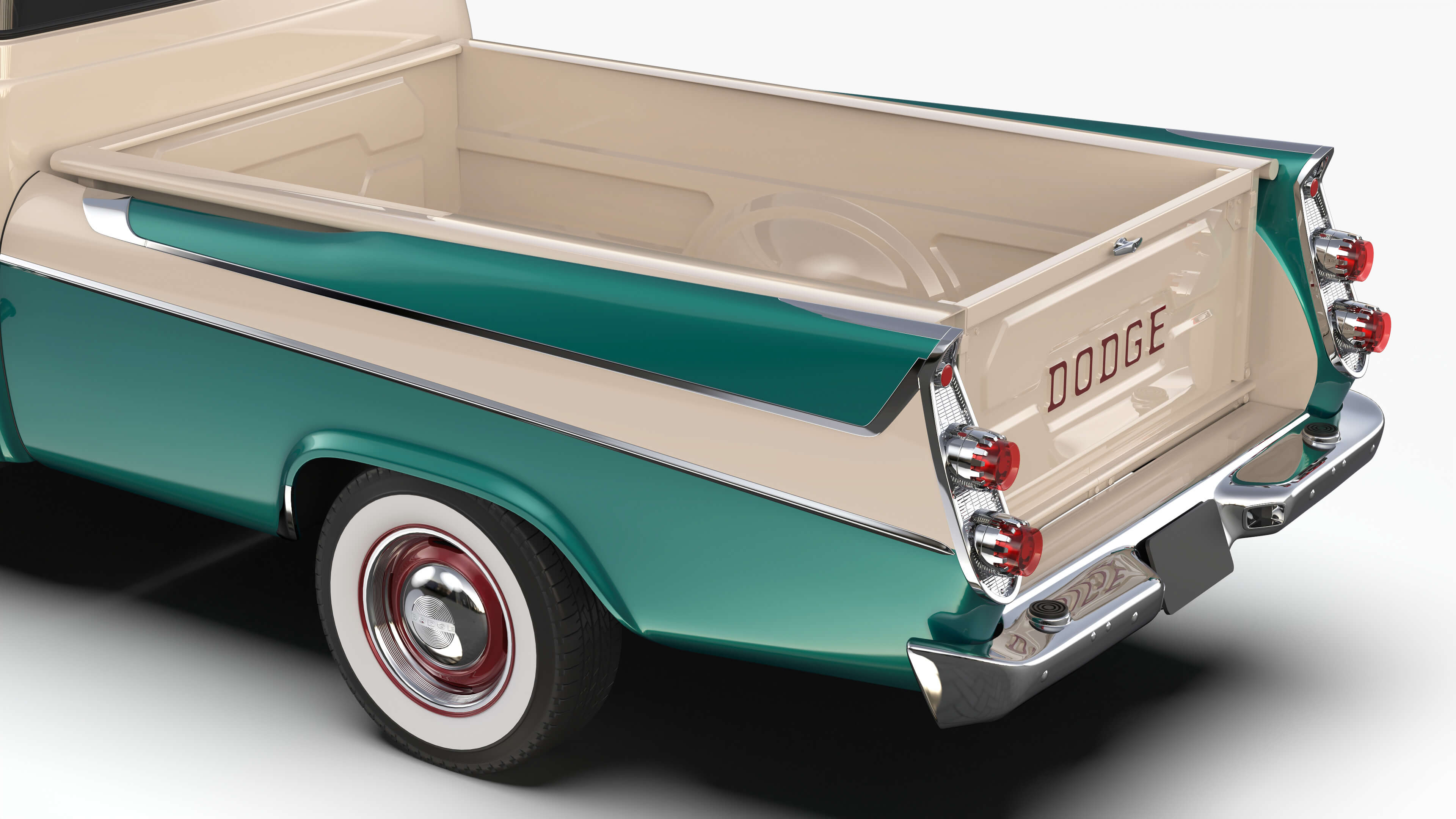 Dodge D100 Sweptside 1958 - 3D Model by Swan3DStudios