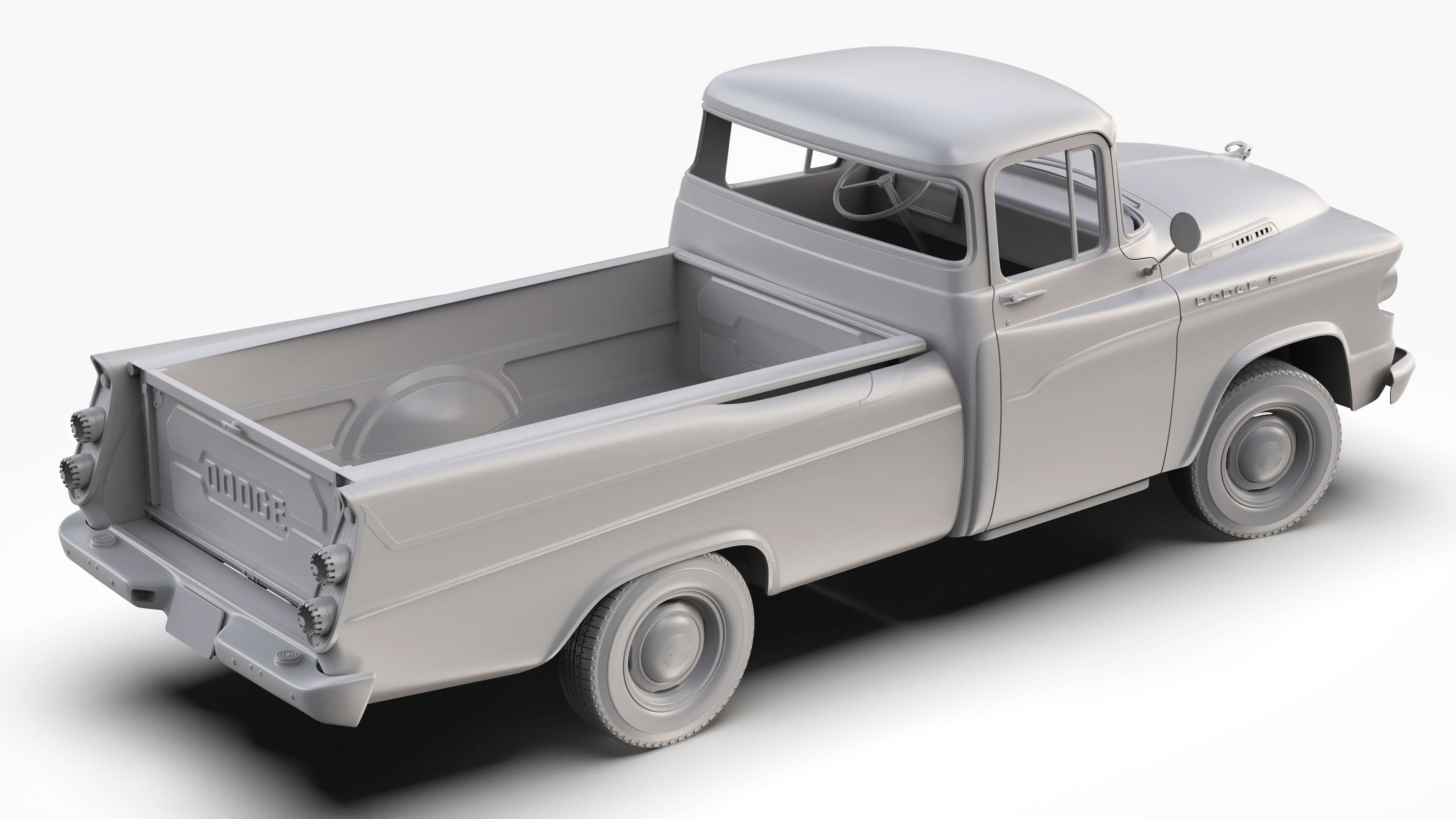 Dodge D100 Sweptside 1958 - 3D Model by Swan3DStudios