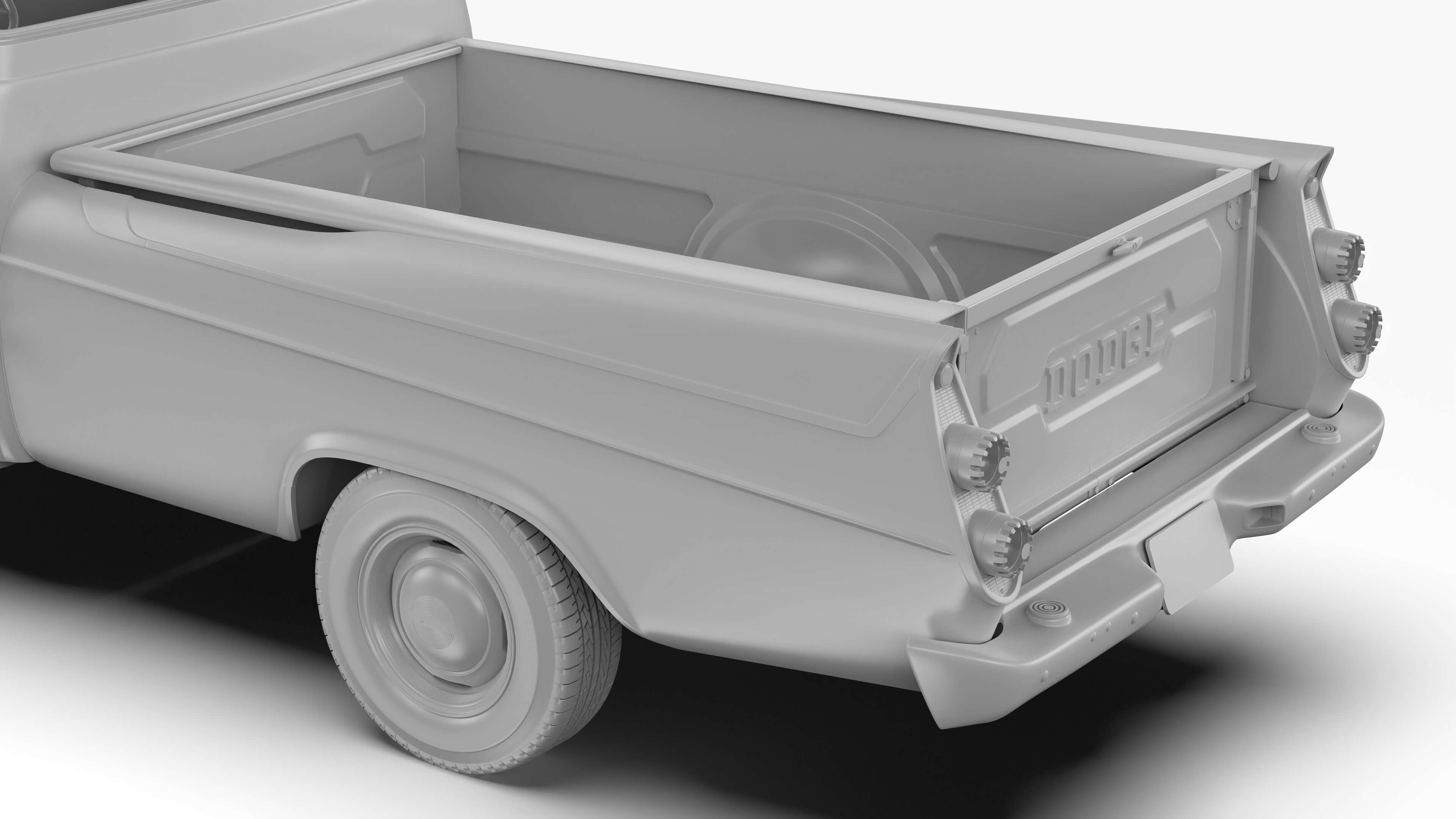 Dodge D100 Sweptside 1958 - 3D Model by Swan3DStudios
