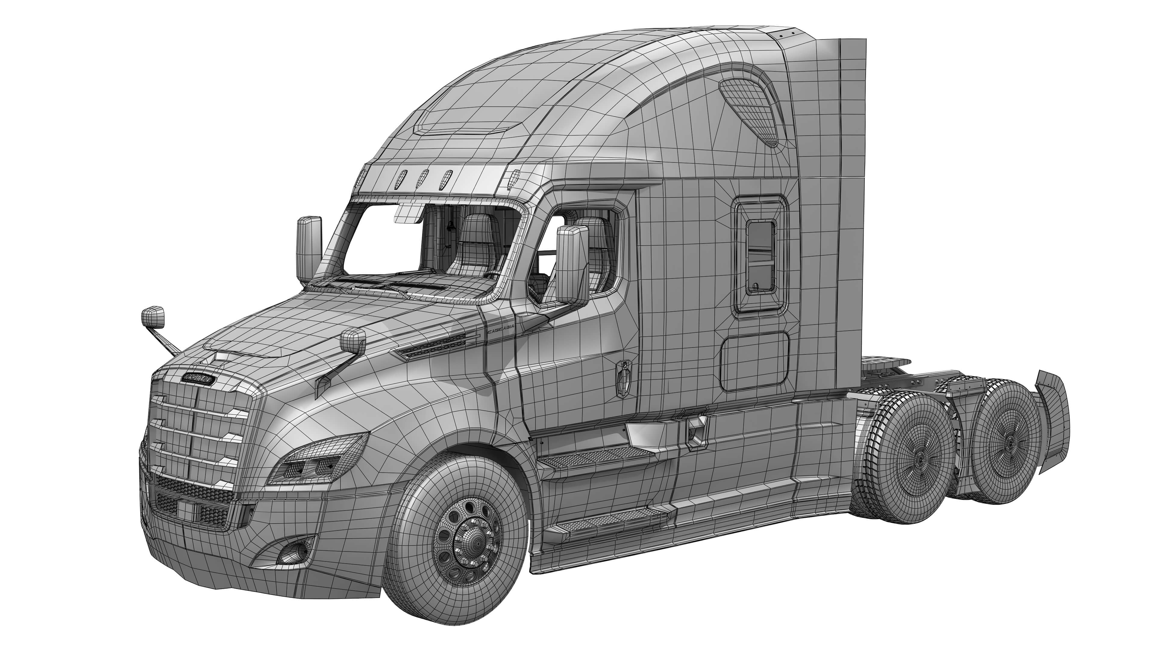Freightliner Cascadia 2017 - Present + HQ Interior 3D Model by ...