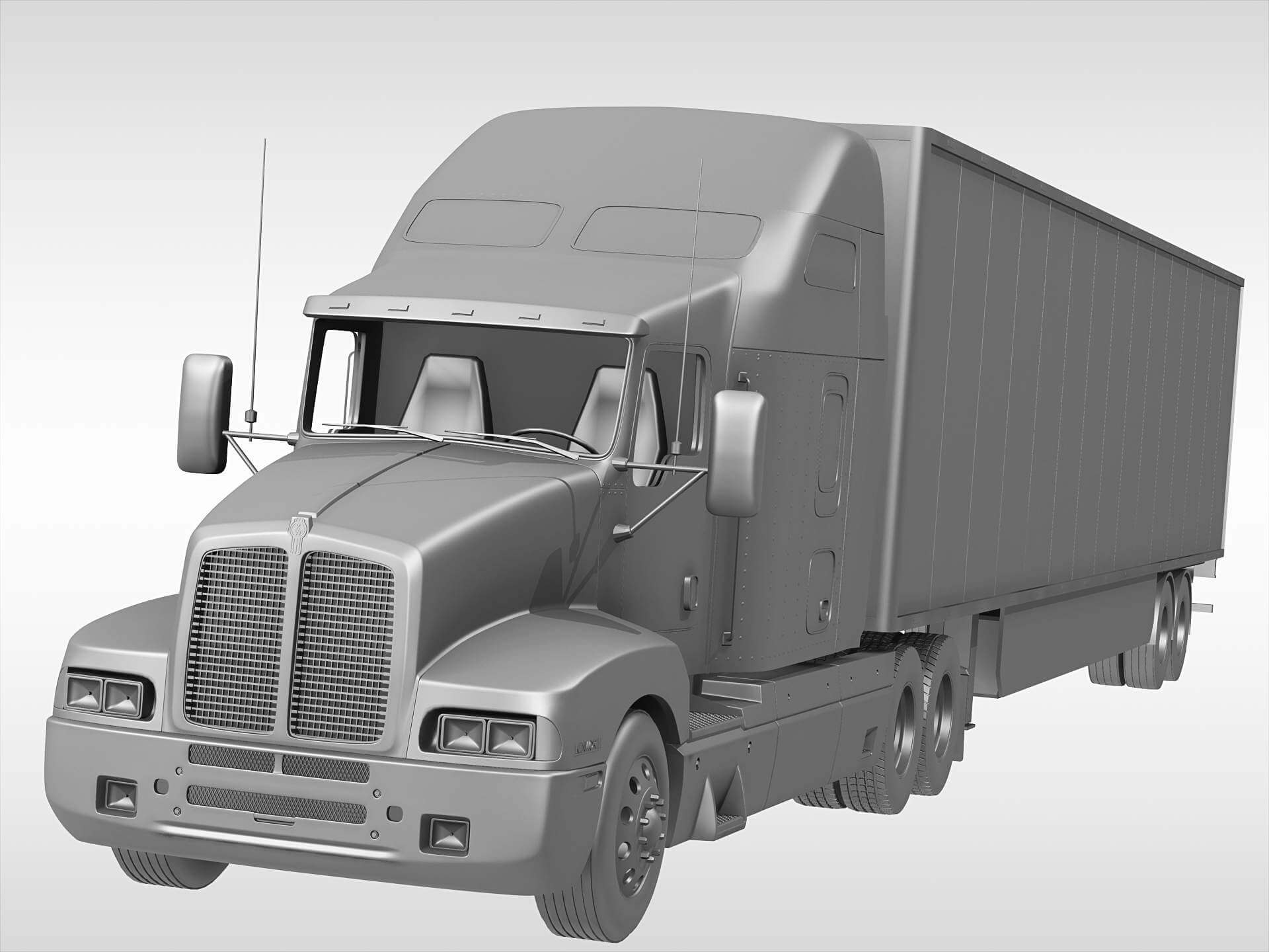 Kenworth T600 (1985 - 2008) 3D Model by Swan3DStudios
