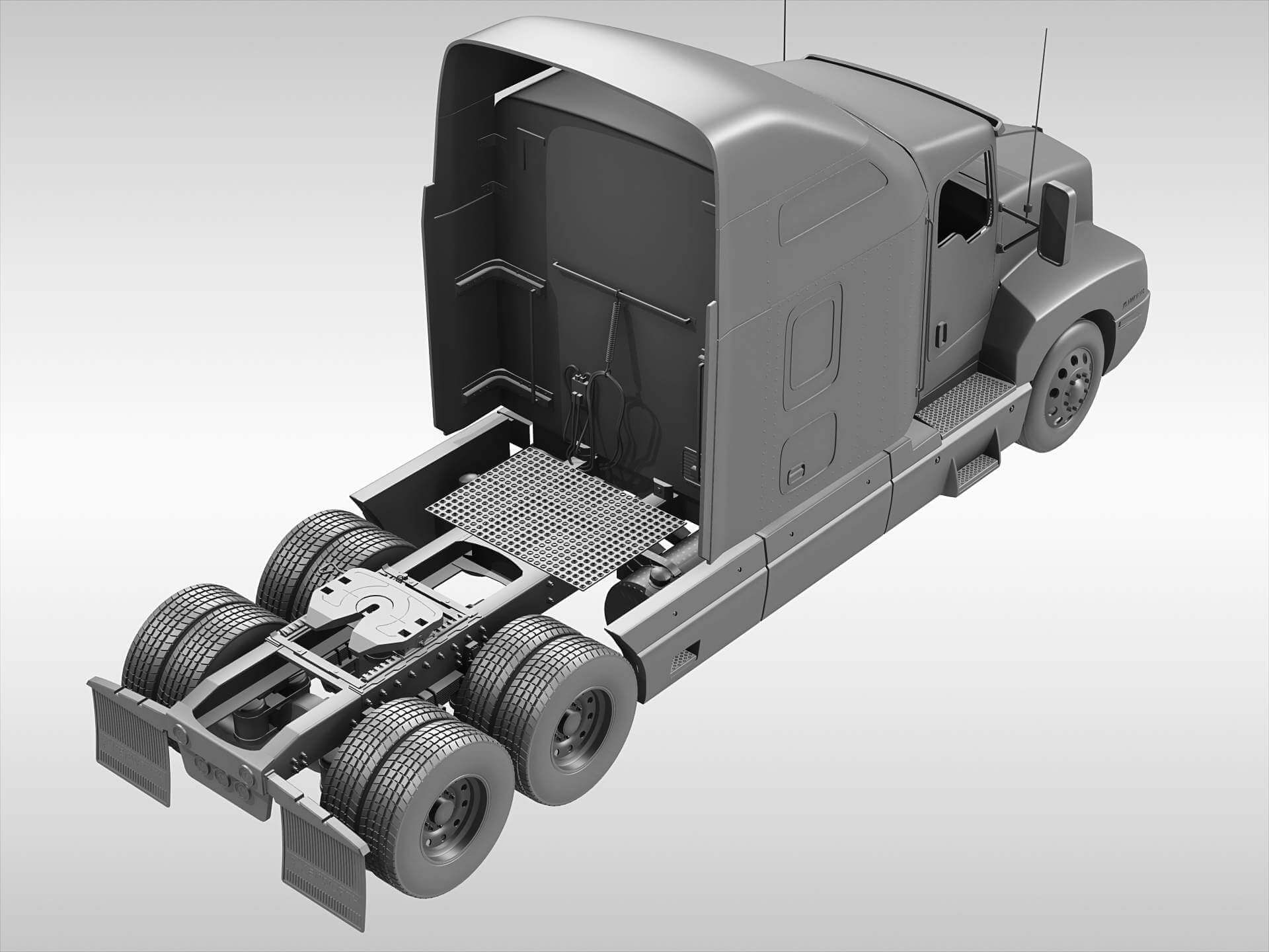 Kenworth T600 (1985 - 2008) 3D Model by Swan3DStudios