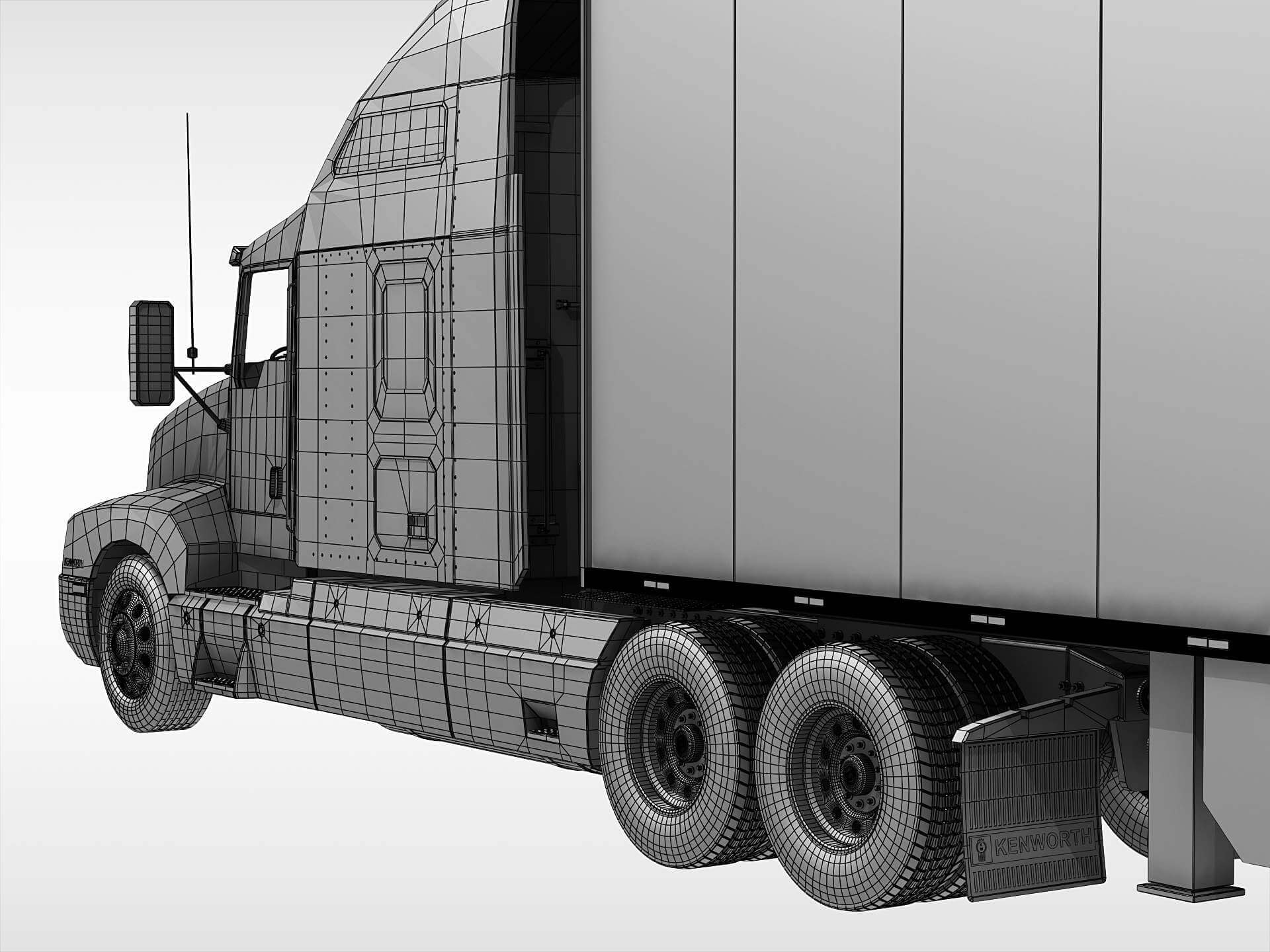 Kenworth T600 (1985 - 2008) 3D Model by Swan3DStudios