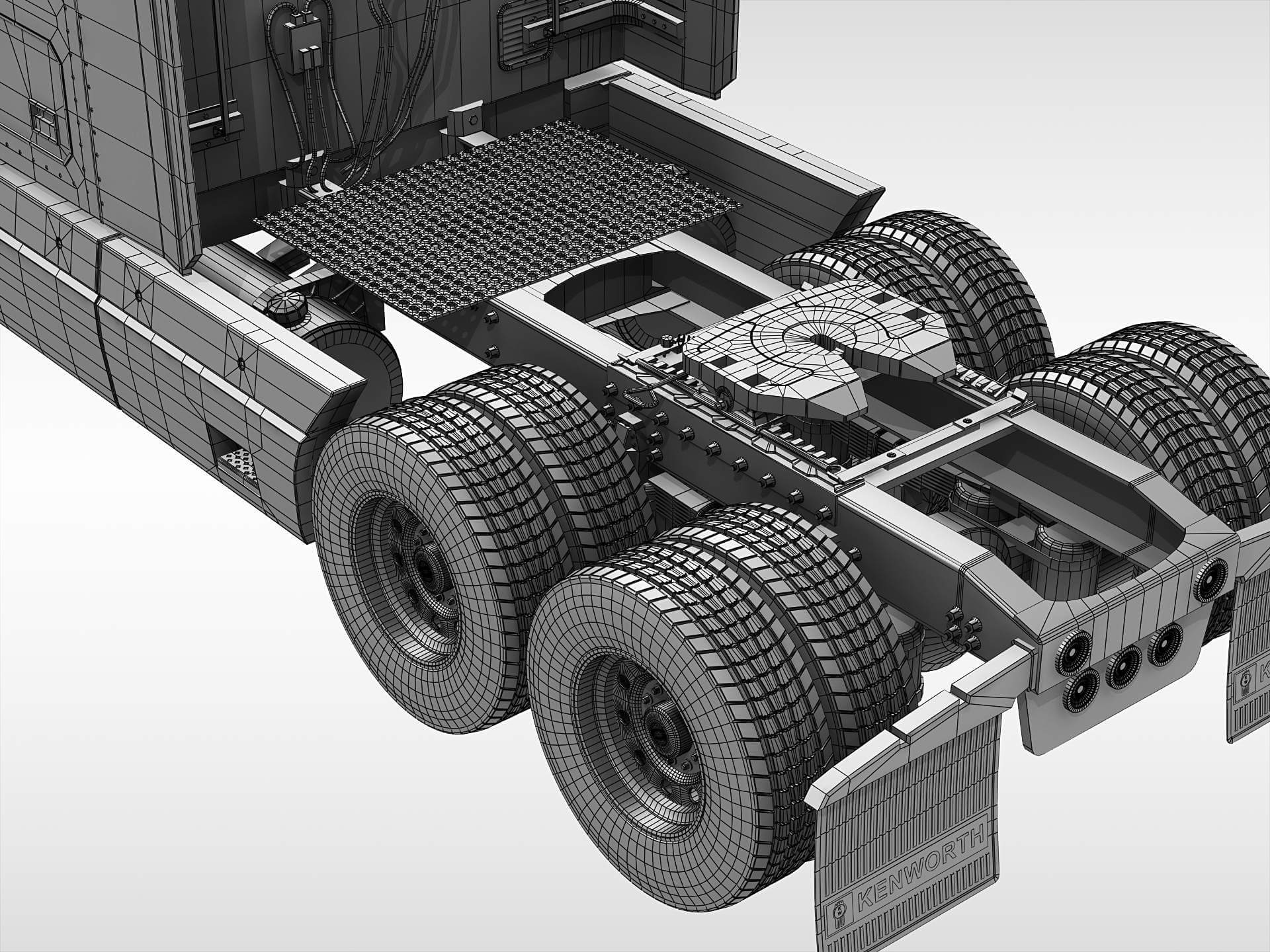 Kenworth T600 (1985 - 2008) 3D Model by Swan3DStudios