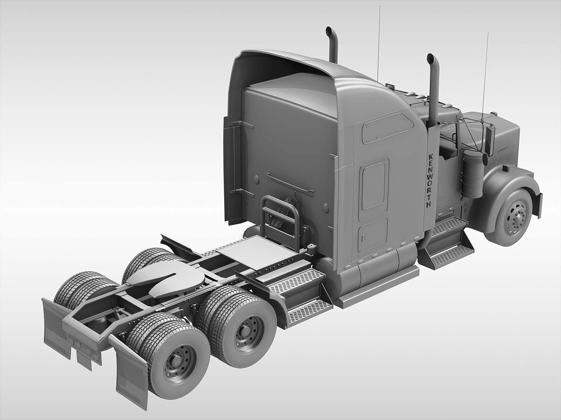 Kenworth W900 - 3D Model by Swan3DStudios