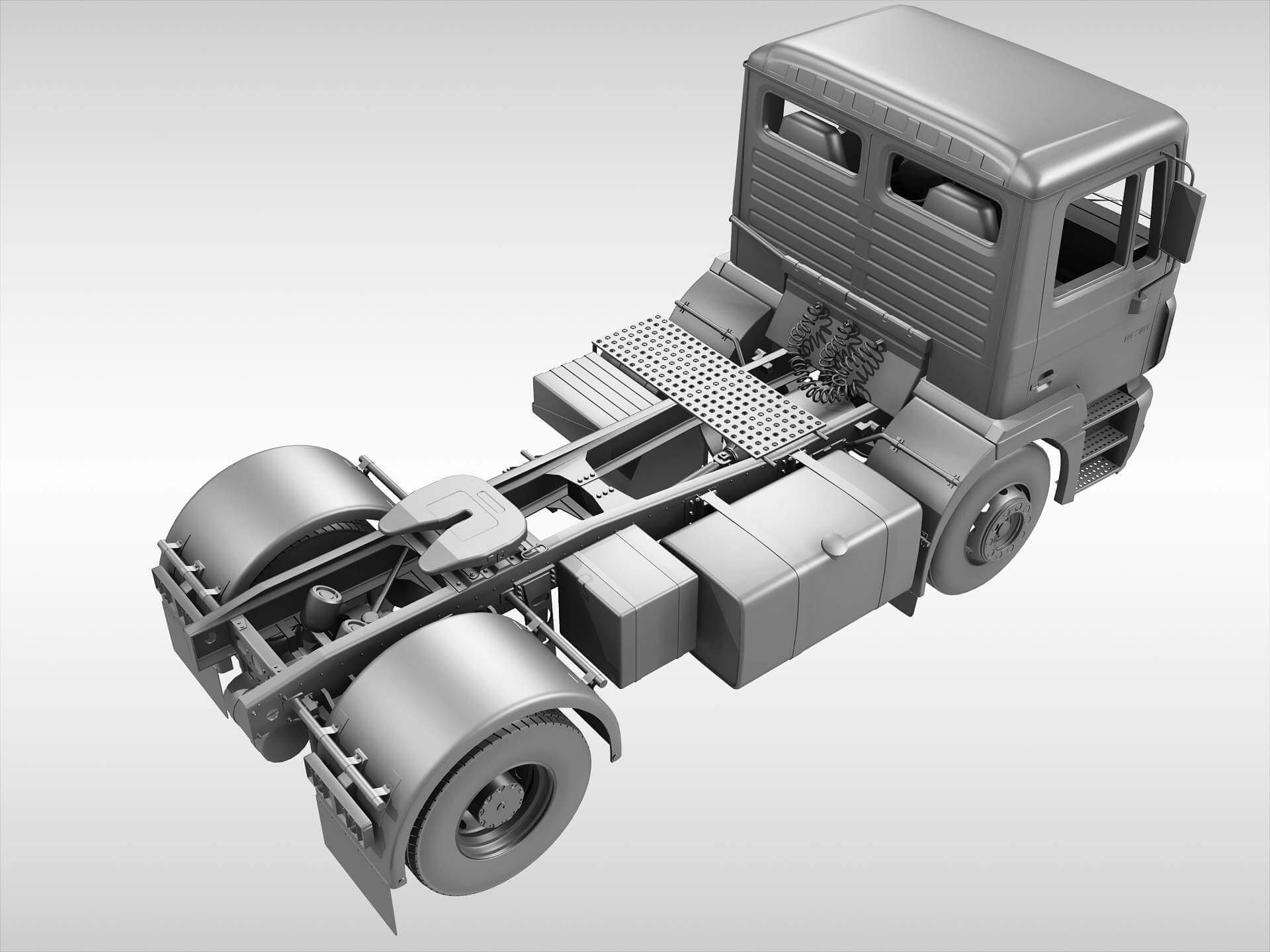 MAN F2000 Semi Truck - 3D Model by Swan3DStudios