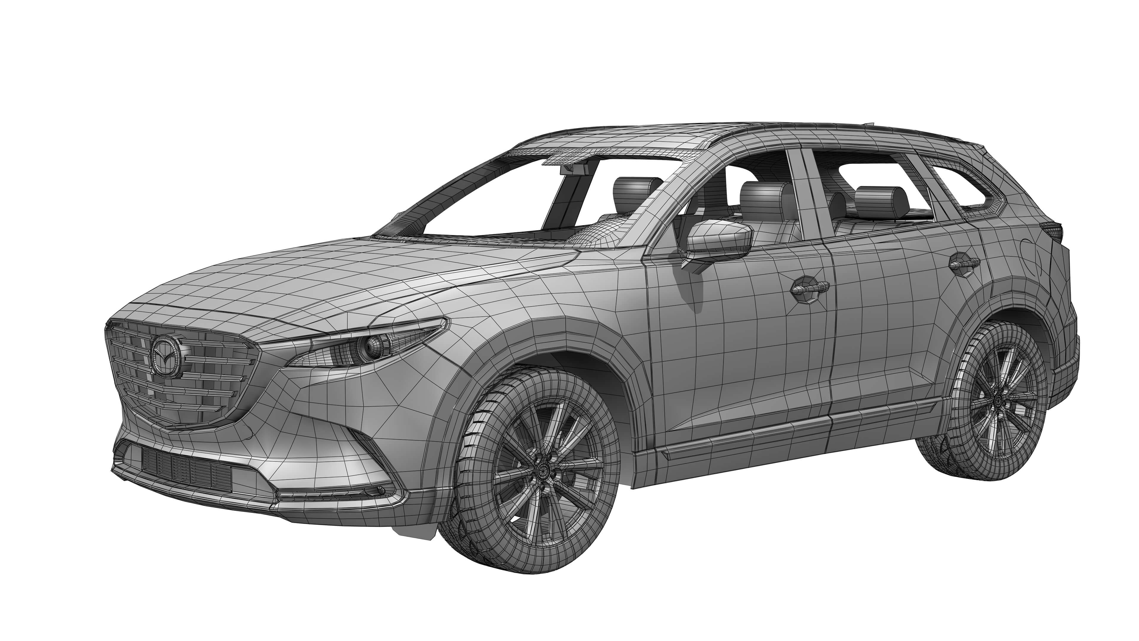 Mazda CX-9 2016 3D Model by Swan3DStudios