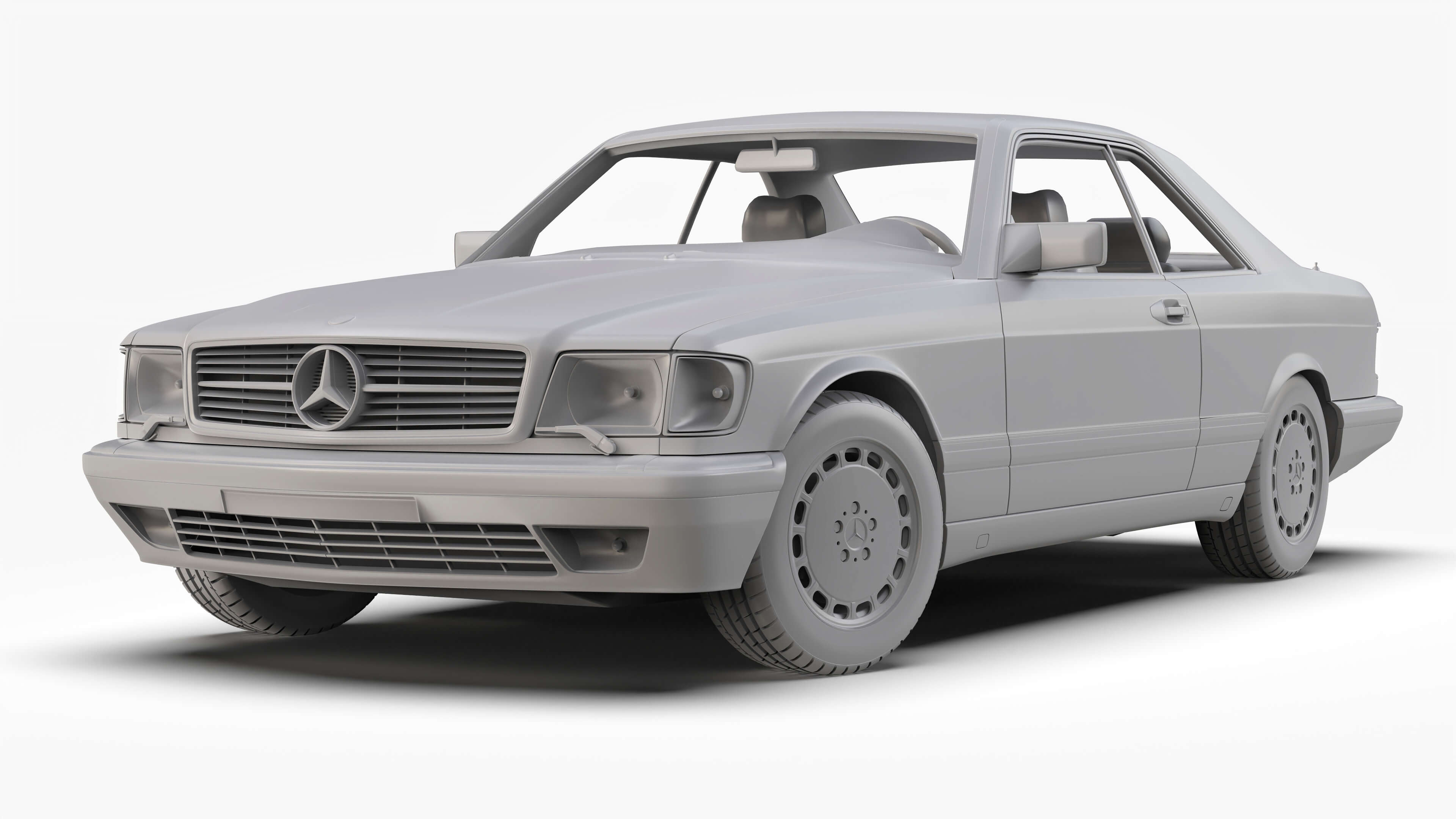 Mercedes Benz 560 SEC W126 (1986 - 1991) 3D Model by Swan3DStudios
