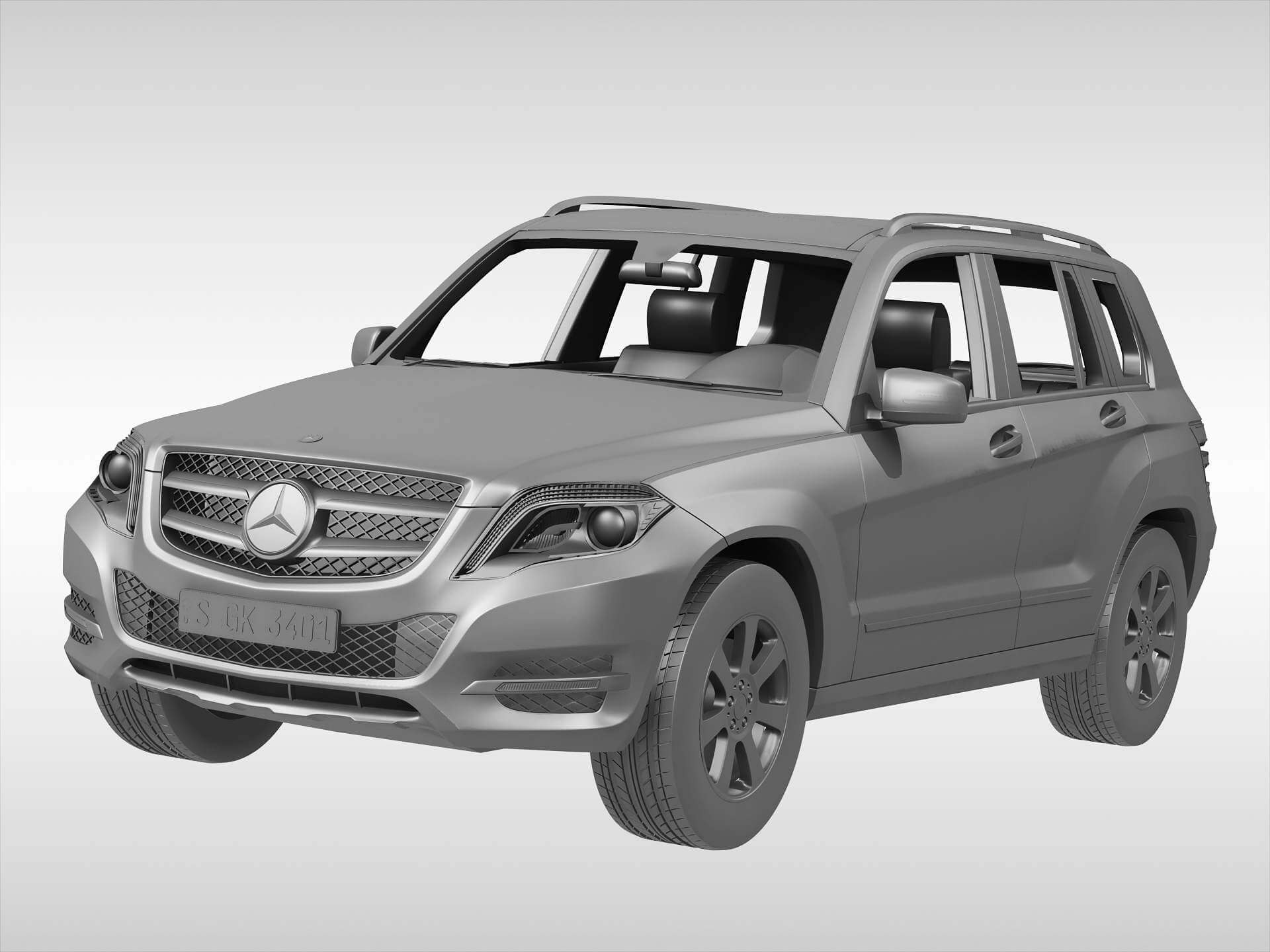 Mercedes Benz GLK Class (2012 -2015) 3D Model by Swan3DStudios