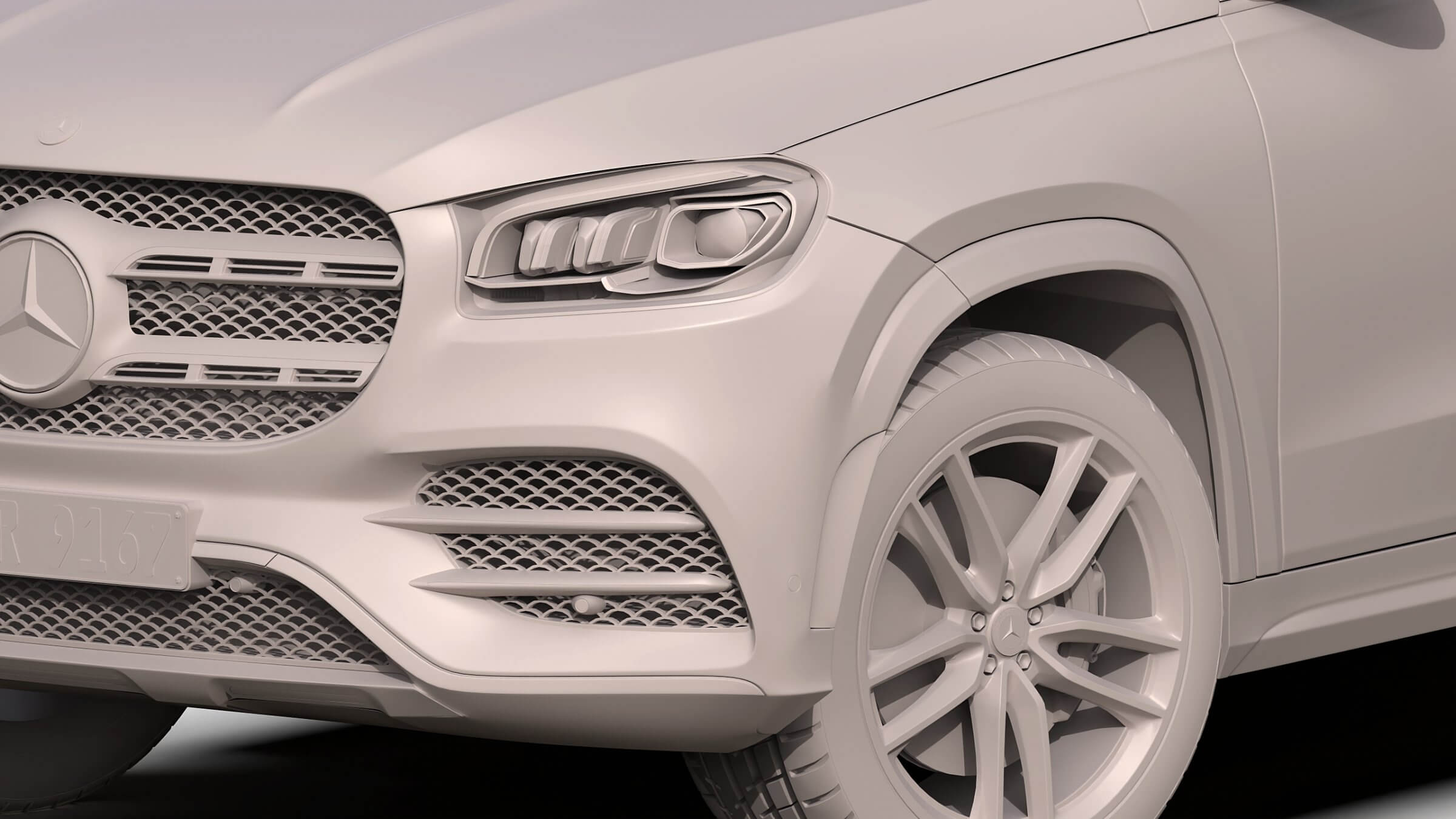 Mercedes Benz GLS Class 2020 - 3D Model by Swan3DStudios