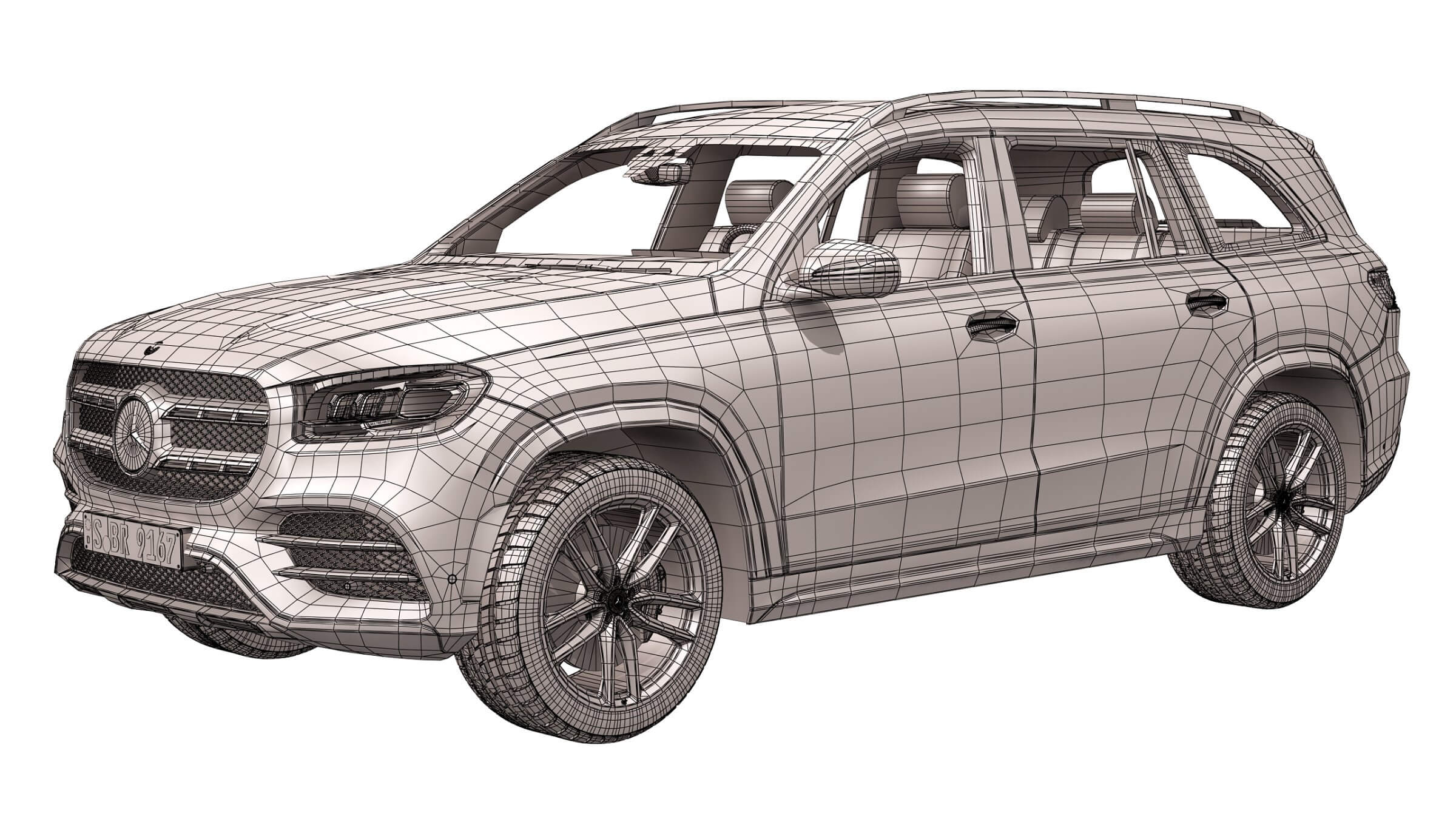 Mercedes Benz GLS Class 2020 - 3D Model by Swan3DStudios