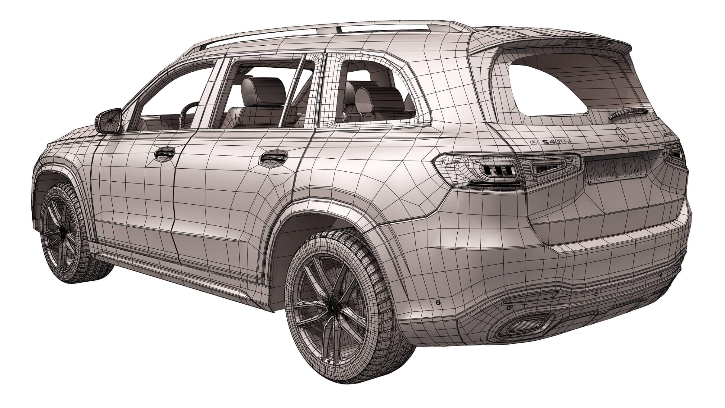 Mercedes Benz GLS Class 2020 - 3D Model by Swan3DStudios