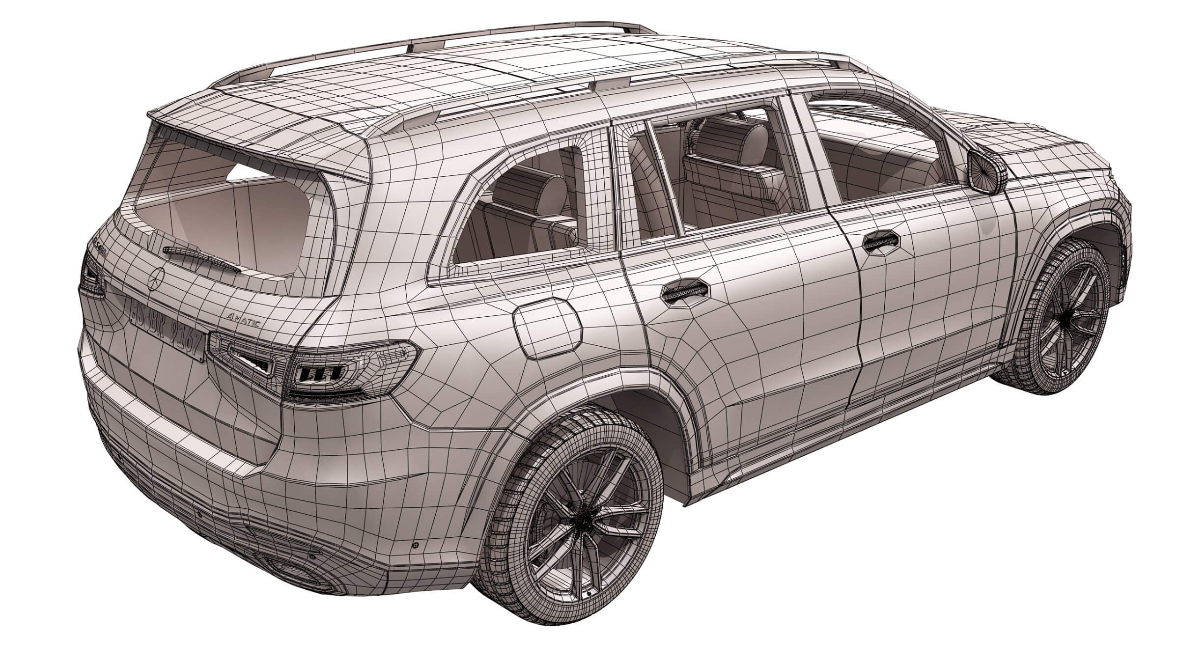 Mercedes Benz GLS Class 2020 - 3D Model by Swan3DStudios