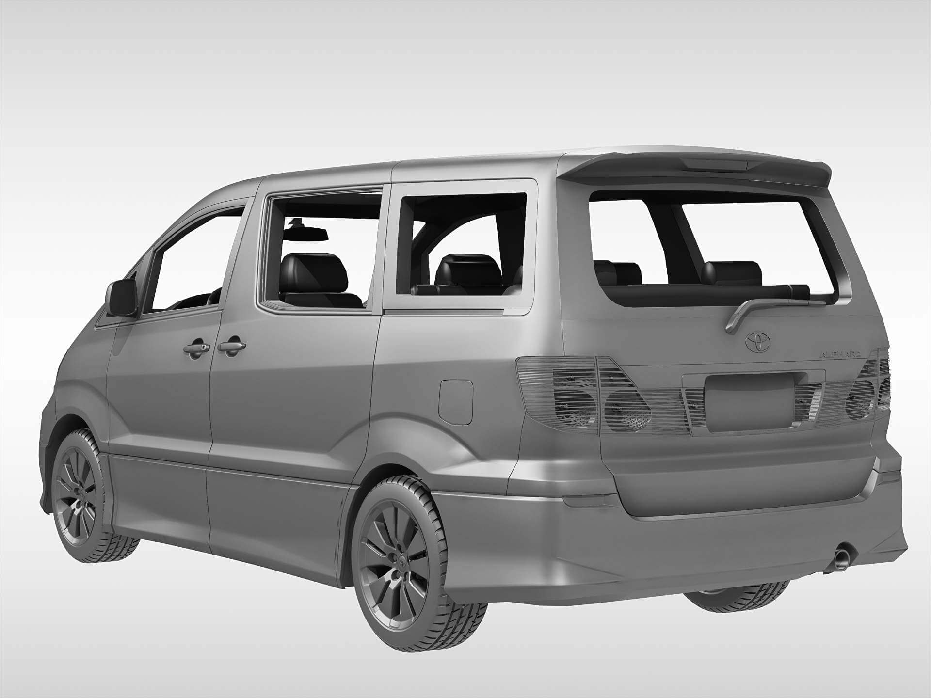 Toyota Alphard (2002 - 2008) 3D Model by Swan3DStudios