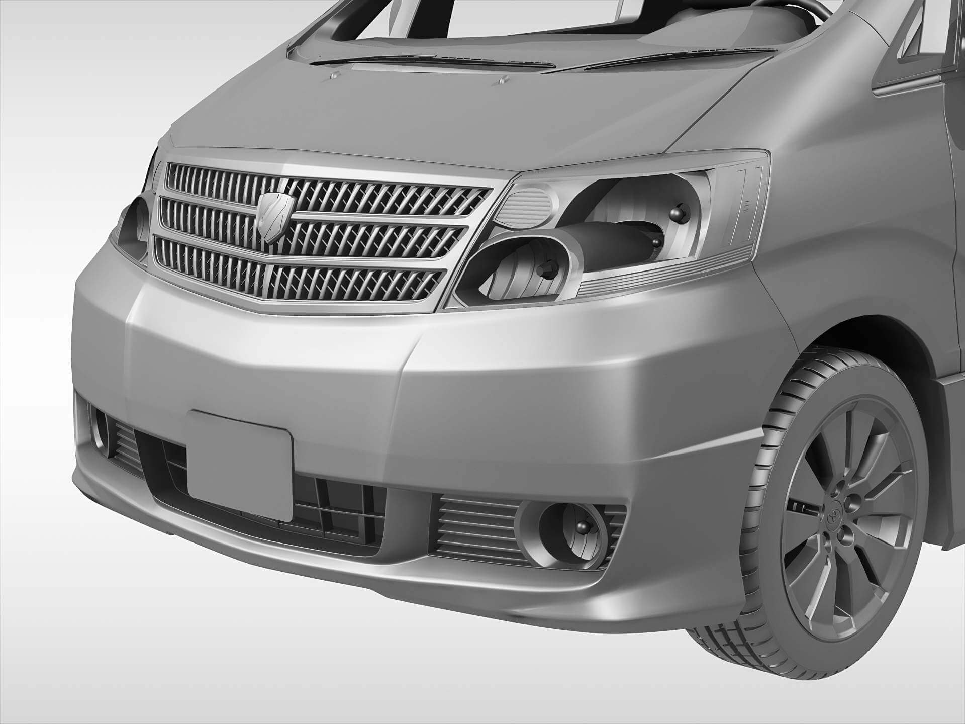 Toyota Alphard (2002 - 2008) 3D Model by Swan3DStudios