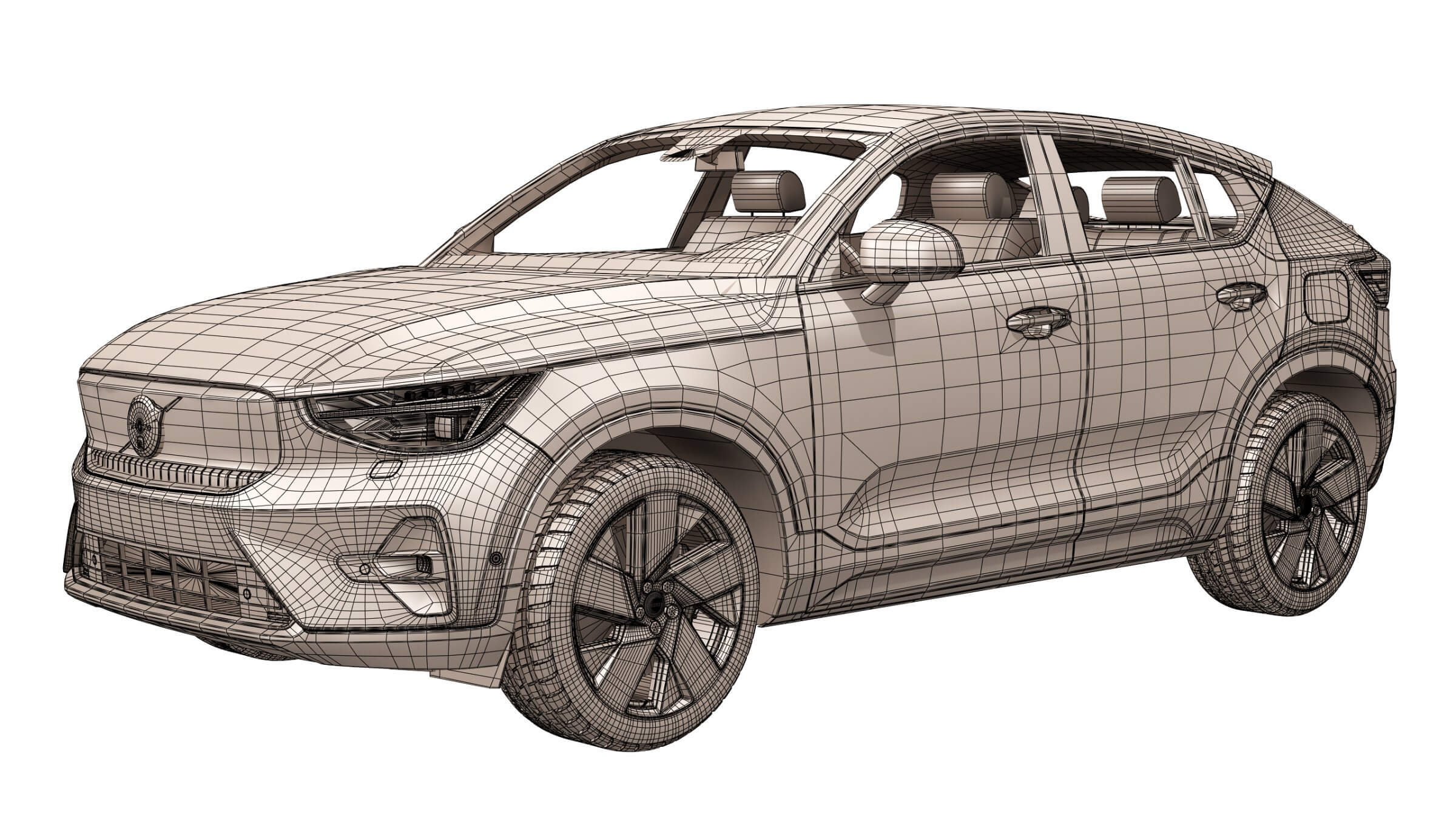 Volvo C40 Recharge 2022 - 3D Model by Swan3DStudios