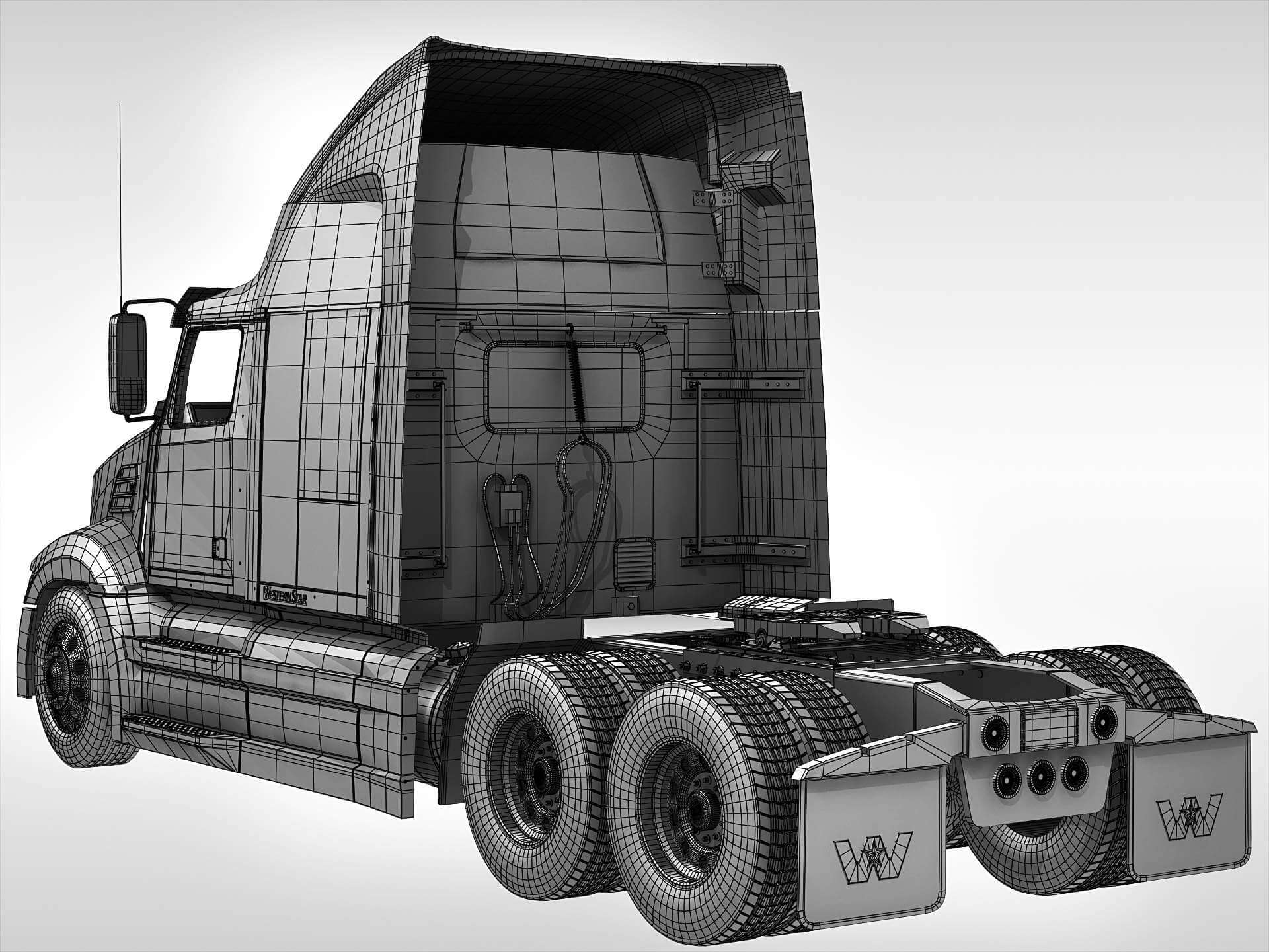 Western Star 5700XE - 3D Model by Swan3DStudios