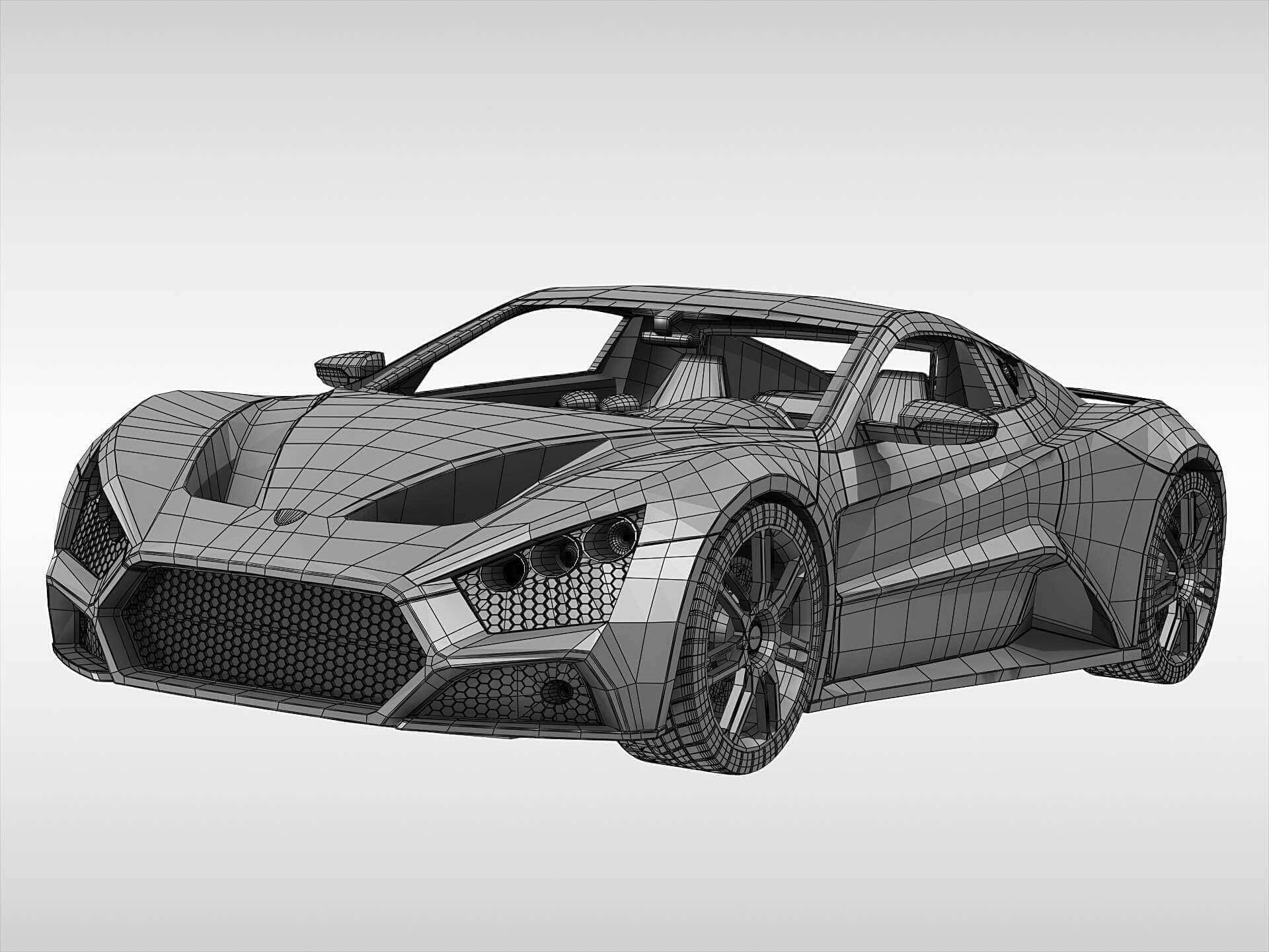 Zenvo ST1 - 3D Model by Swan3DStudios