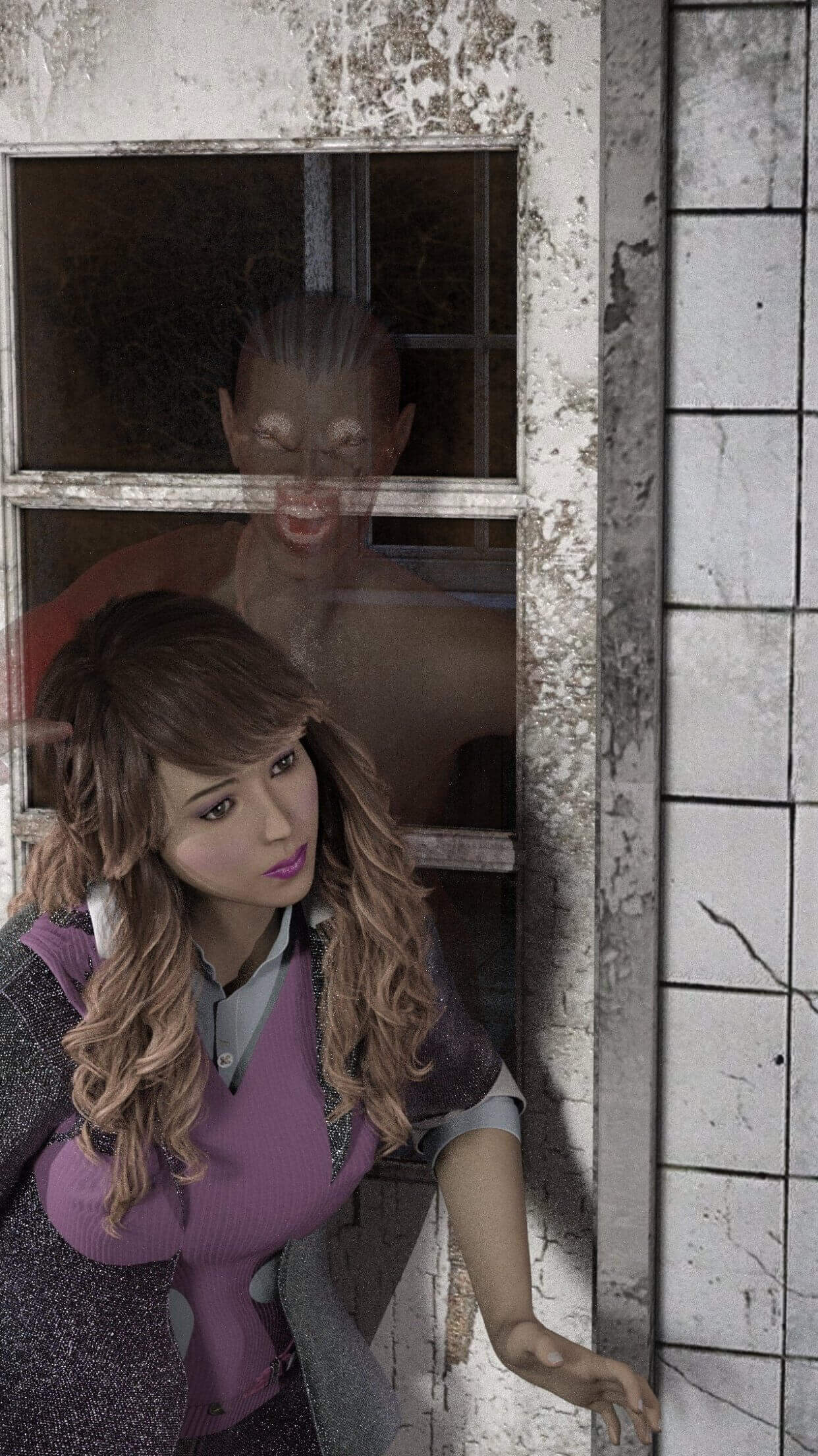 Haunted Asylum 3D Desktop HD Wallpaper