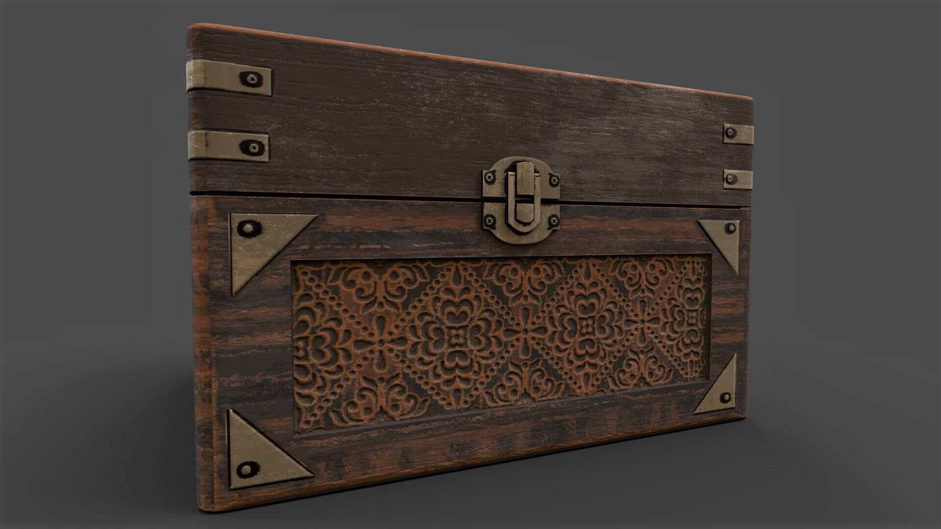 Old Wooden Box - 3D Model by Swastika