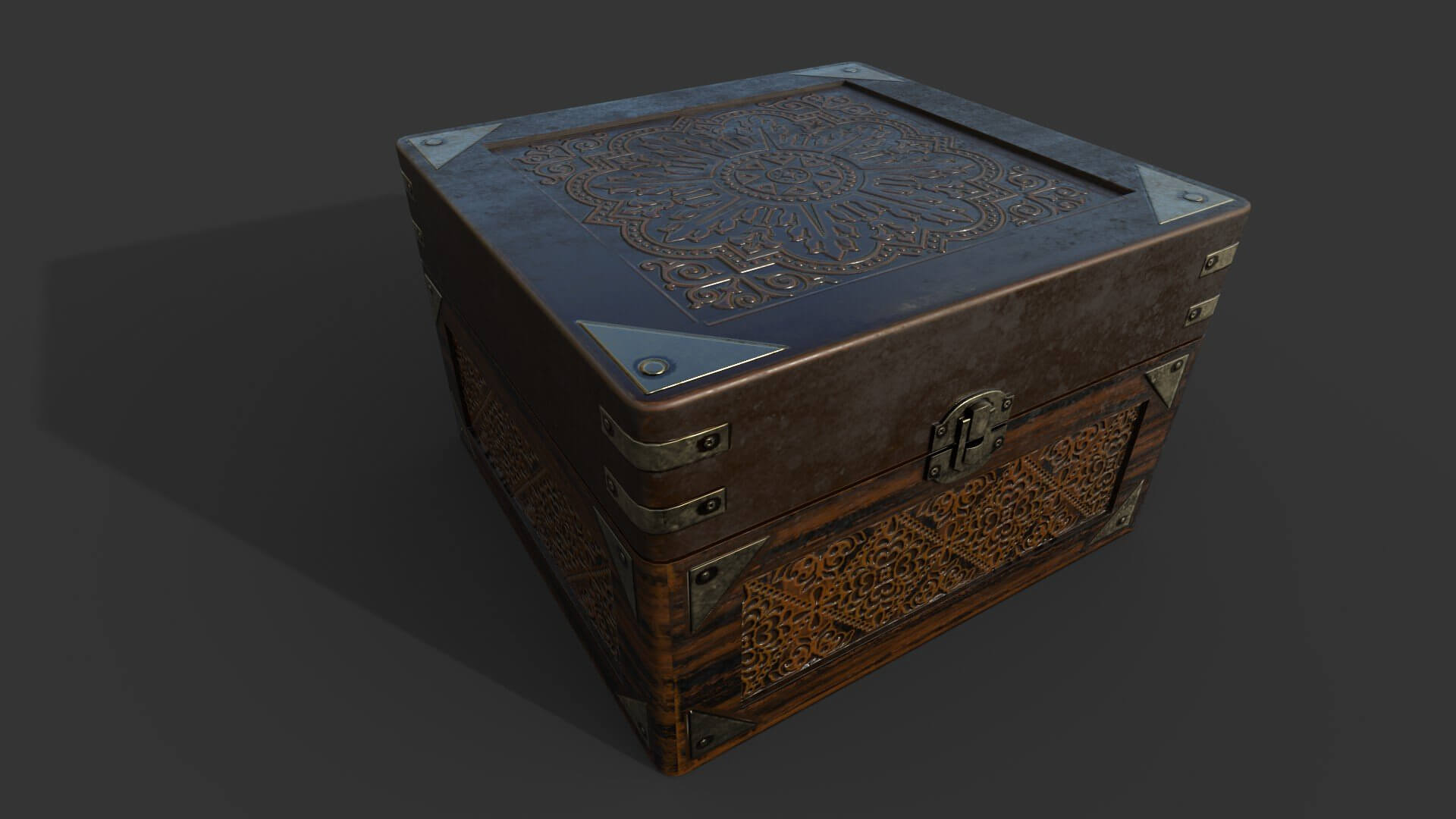 Old Wooden Box - 3D Model by Swastika