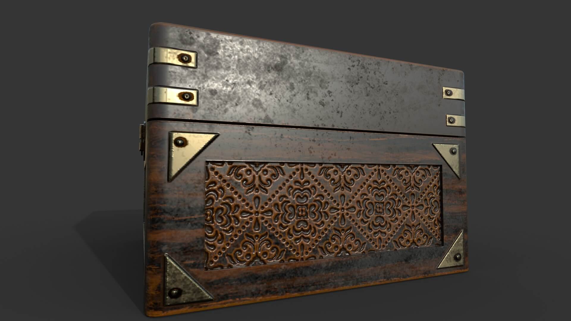 Old Wooden Box - 3D Model by Swastika