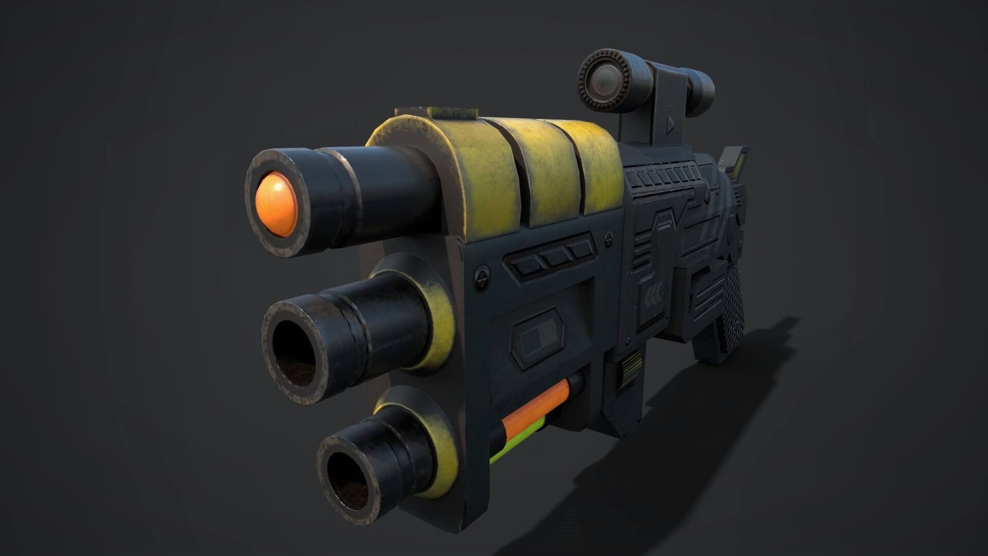 Sci Fi Concept Ray Gun - 3D Model by Swastika