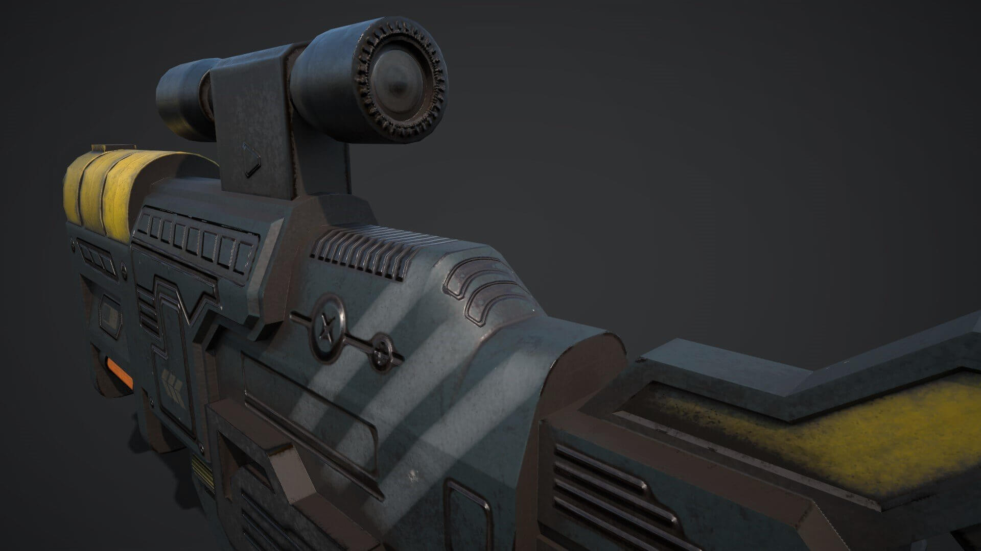 Sci Fi Concept Ray Gun - 3D Model by Swastika