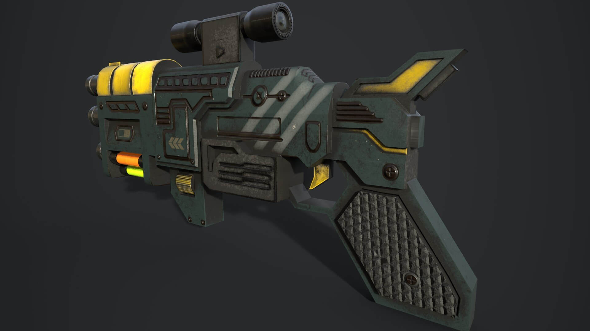 Sci Fi Concept Ray Gun - 3D Model by Swastika