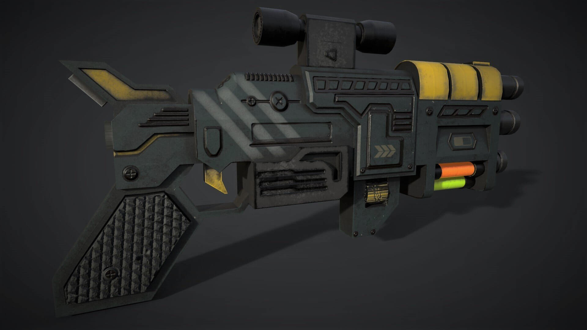 Sci Fi Concept Ray Gun - 3D Model by Swastika