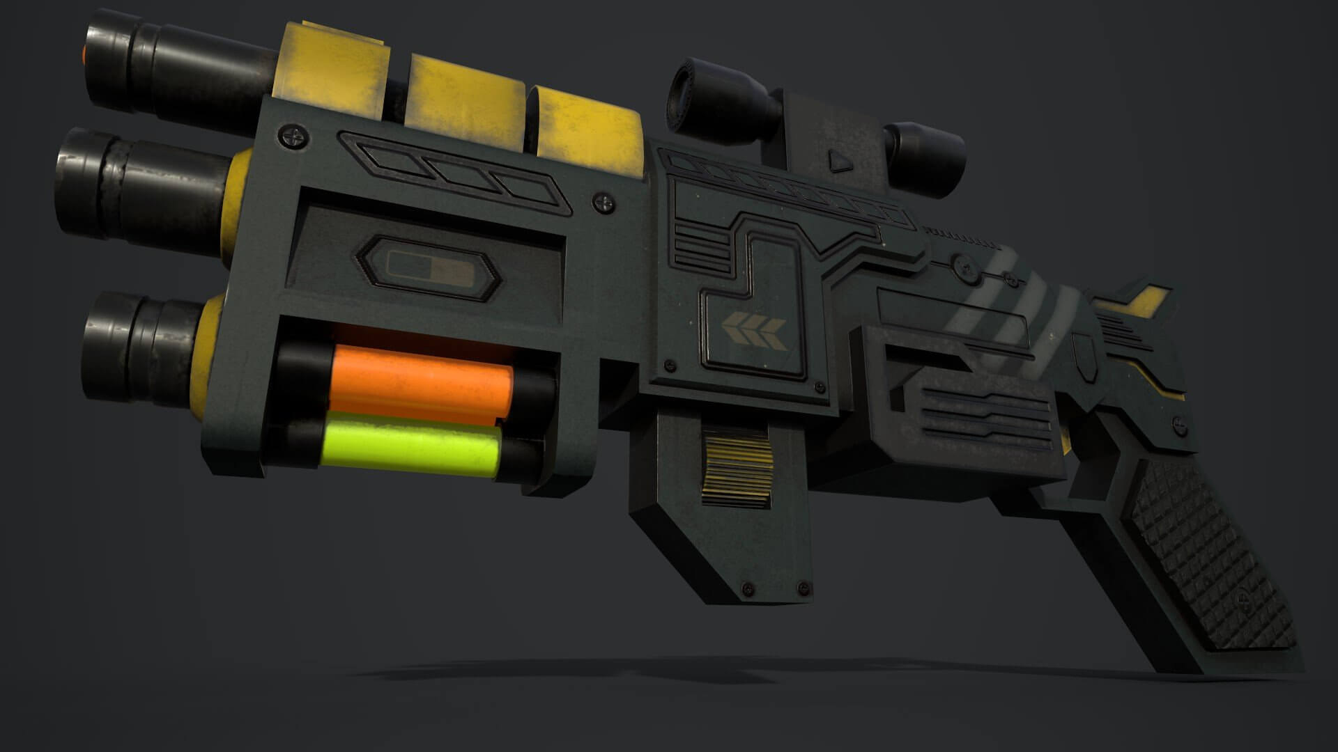 Sci Fi Concept Ray Gun - 3D Model by Swastika