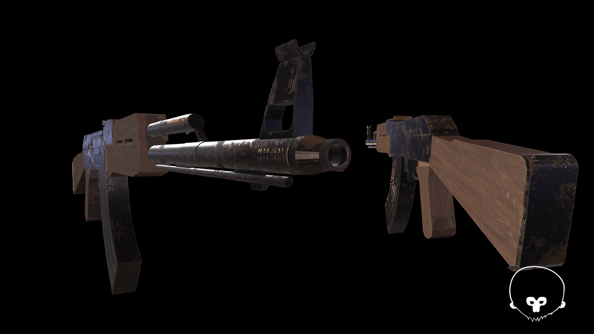 AK - 47 Realistic Gun 3D Model by swastikchandra3d