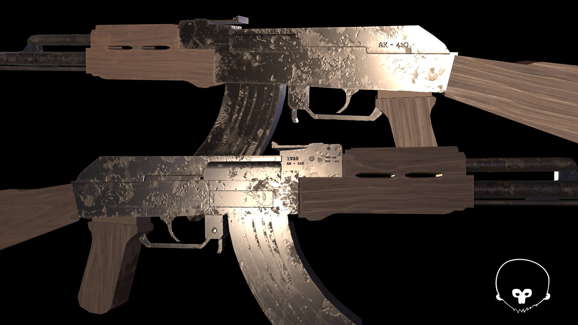 AK - 47 Realistic Gun Free 3D Model by swastikchandra3d