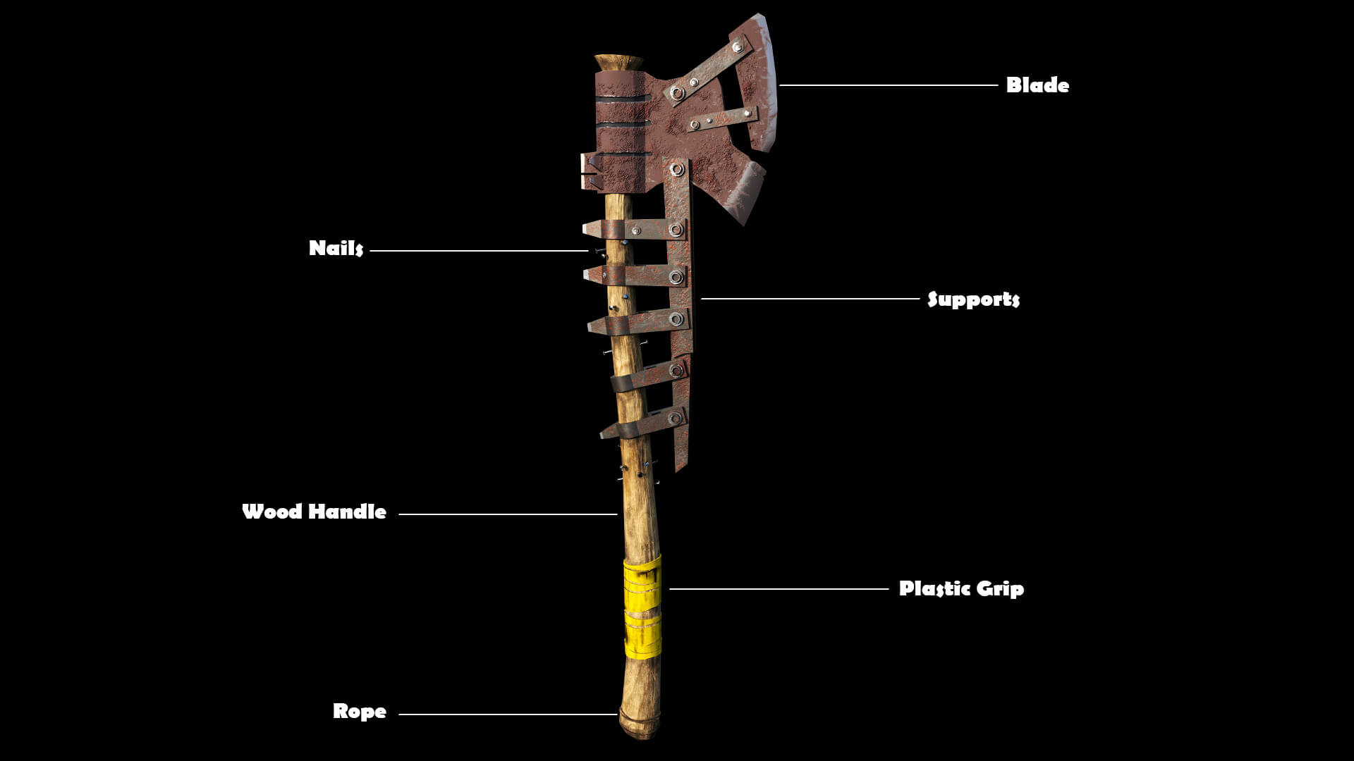 Modern Axe ( Game ready ) - 3D Model by swastikchandra3d