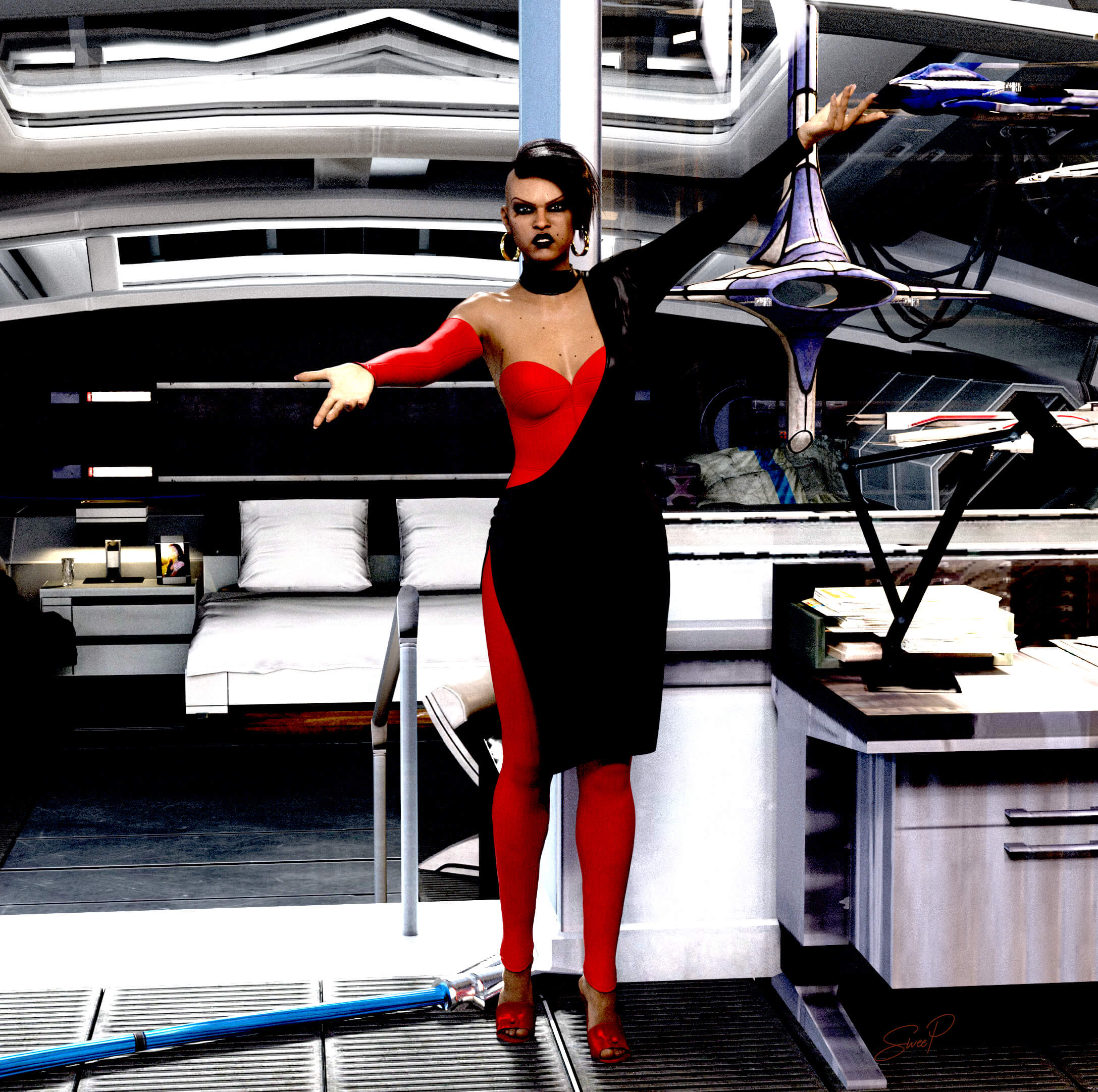 Briony 3D Render, Digital Art by SweeP