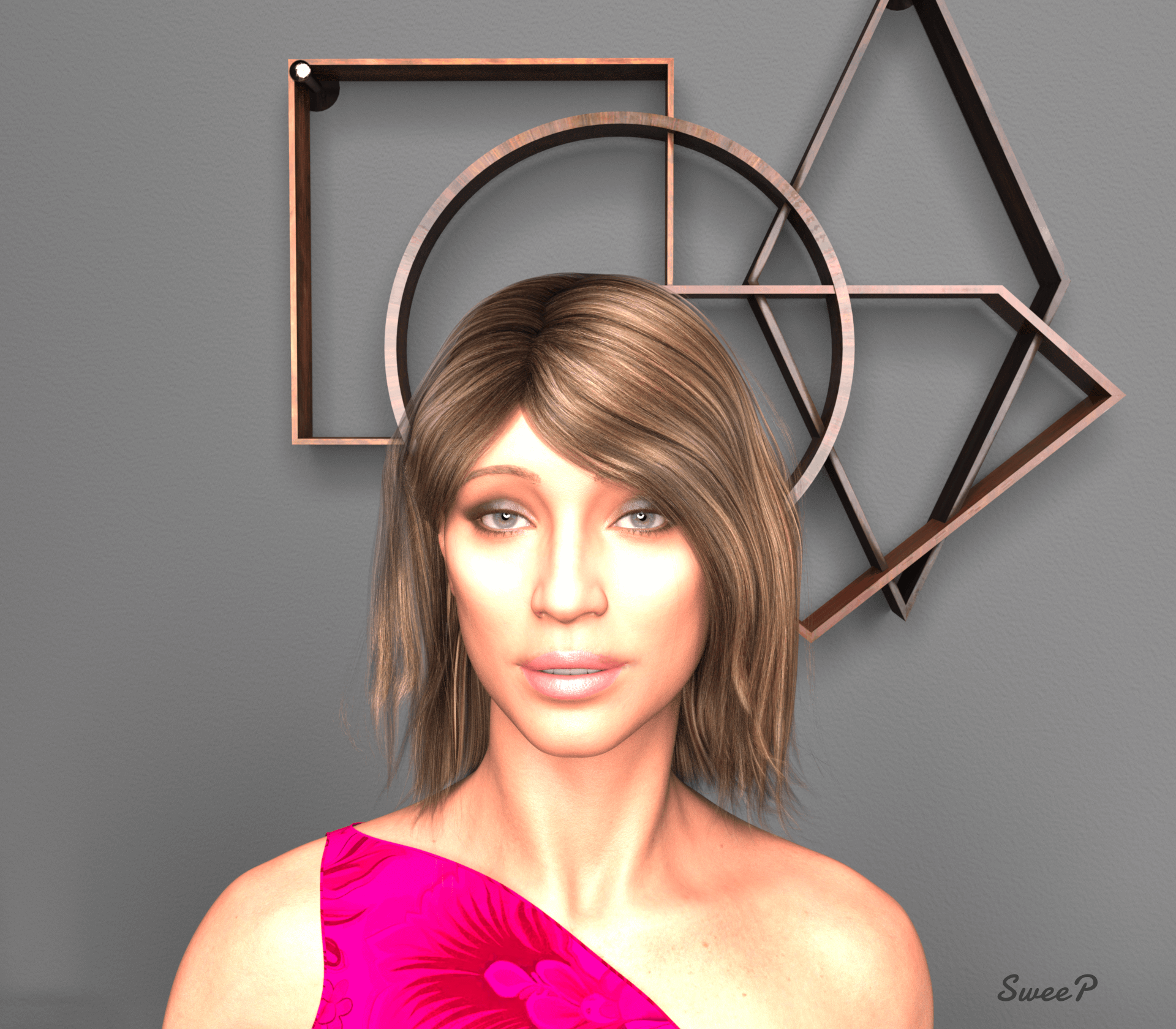 Regina. 3D Render, Digital Art by SweeP