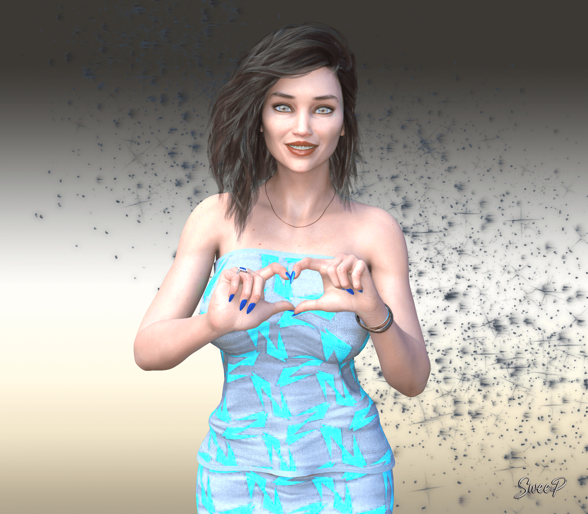 Samantha. 3D Render, Digital Art by SweeP