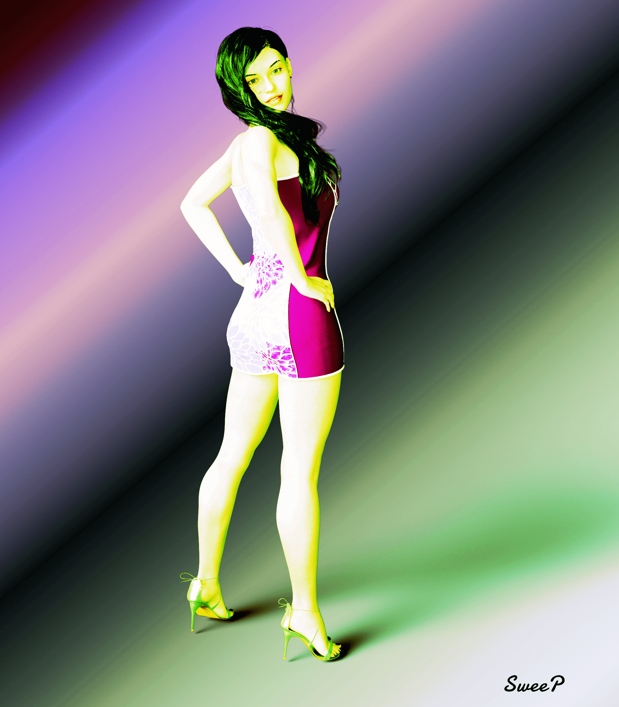 Snazzy 3D Render, Digital Art by SweeP