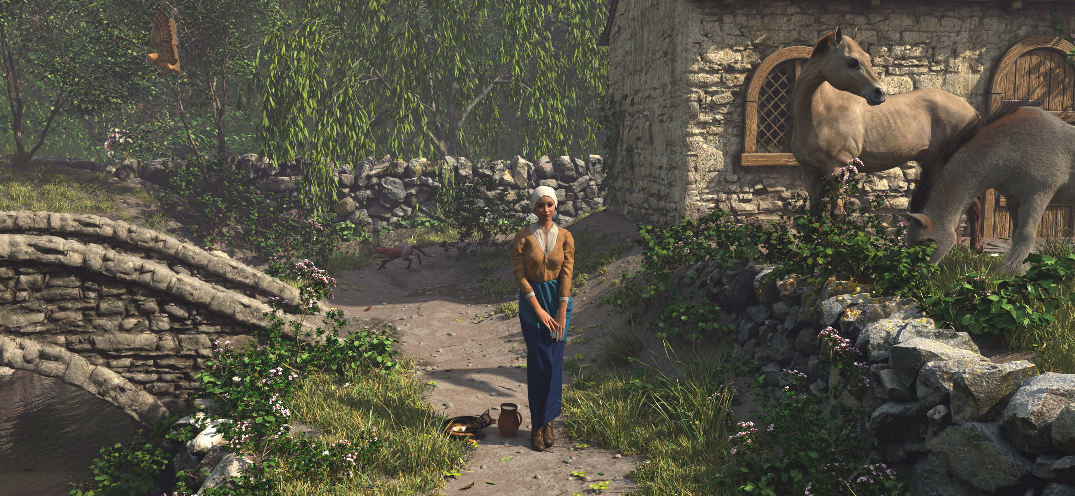 Sweet Clara 3D Render, Digital Art by SweeP