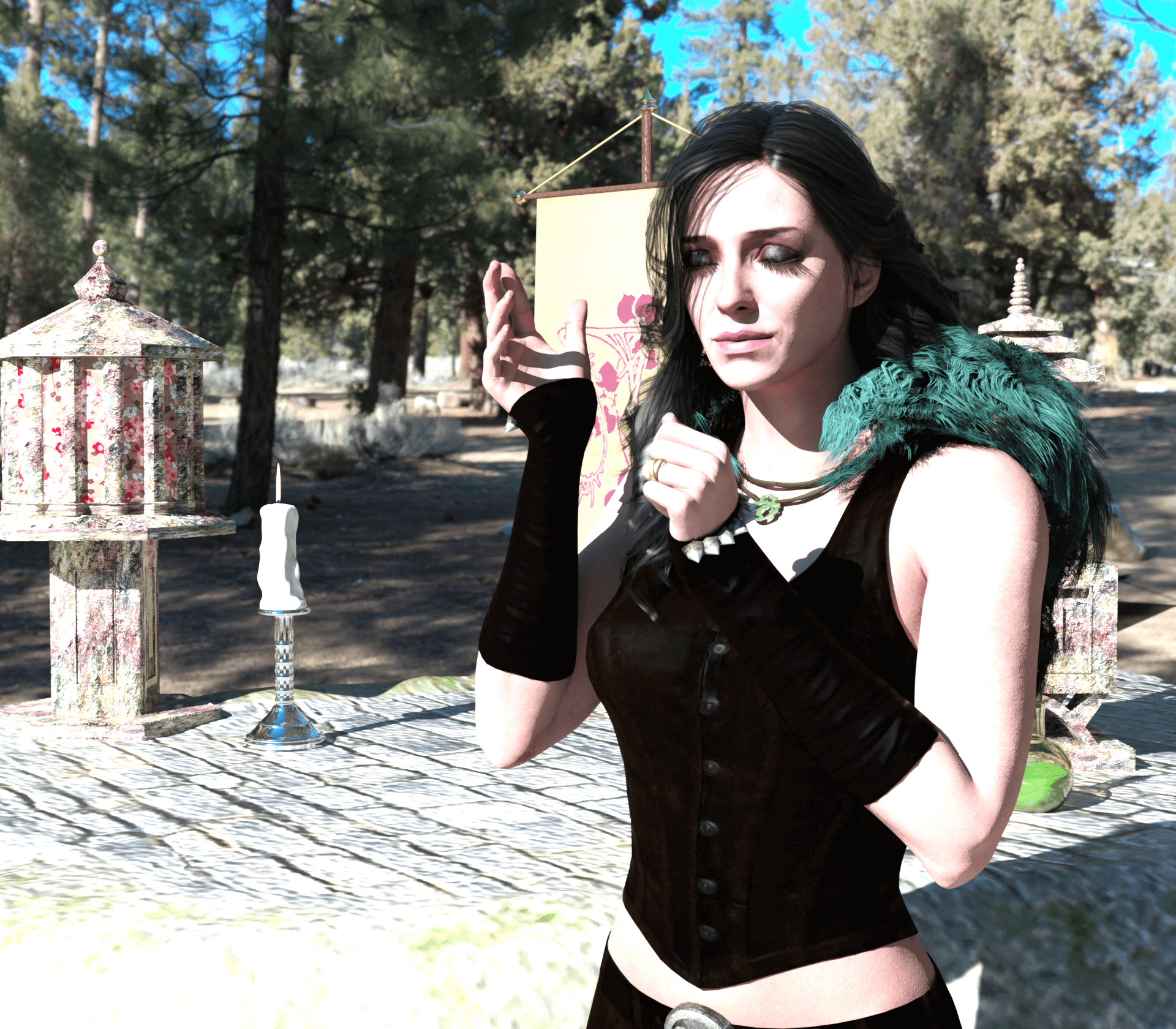 Yennifer & Corrine 3D Render, Digital Art by SweeP