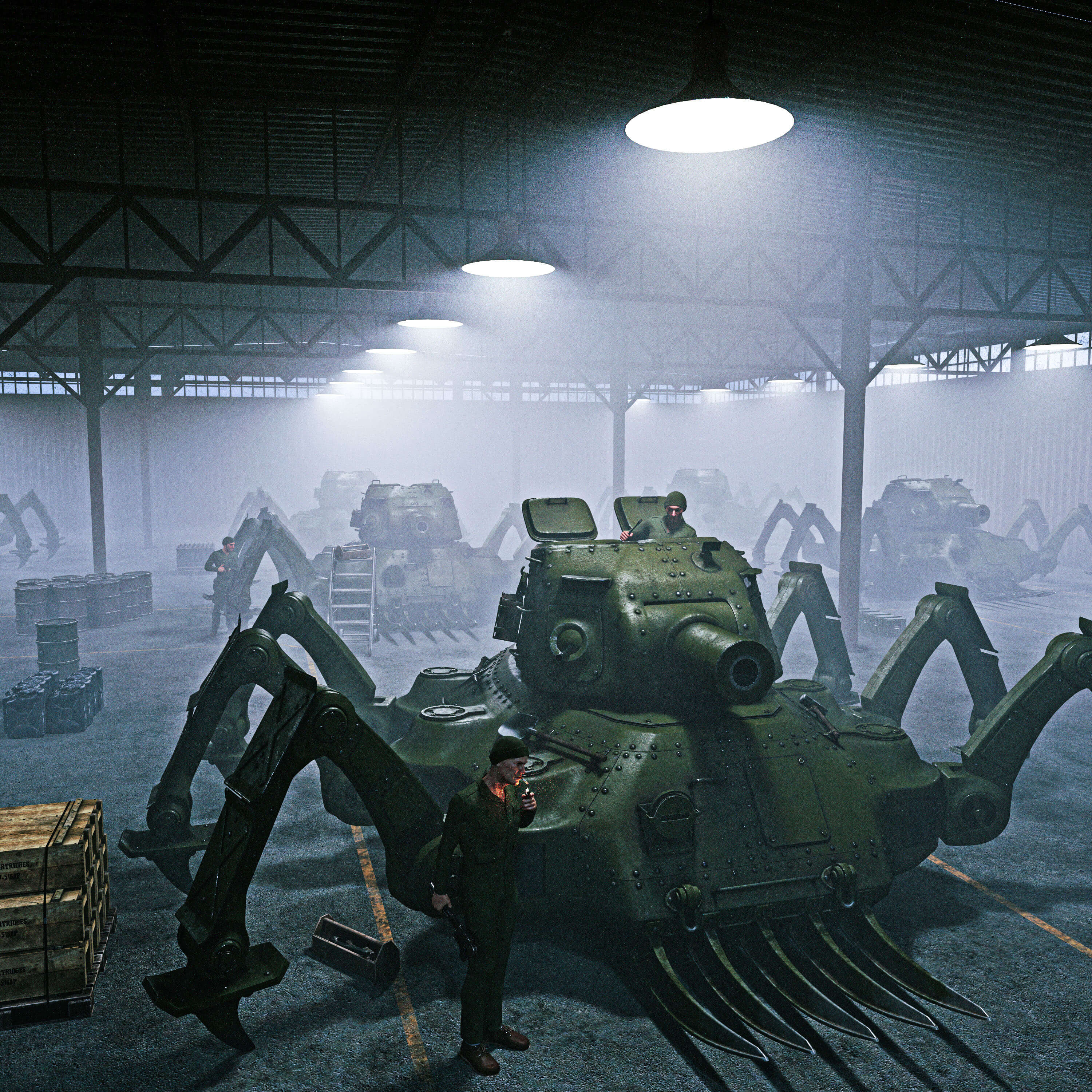 Rearm and Refit 3D Render, Digital Art by SydneyKeys