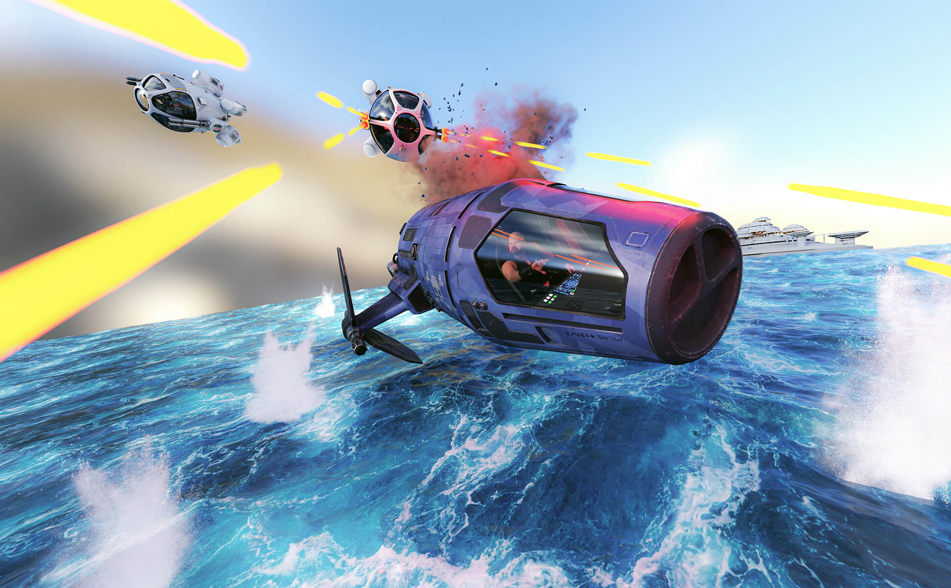 Smugglers' Blues 3D Render, Digital Art by SydneyKeys