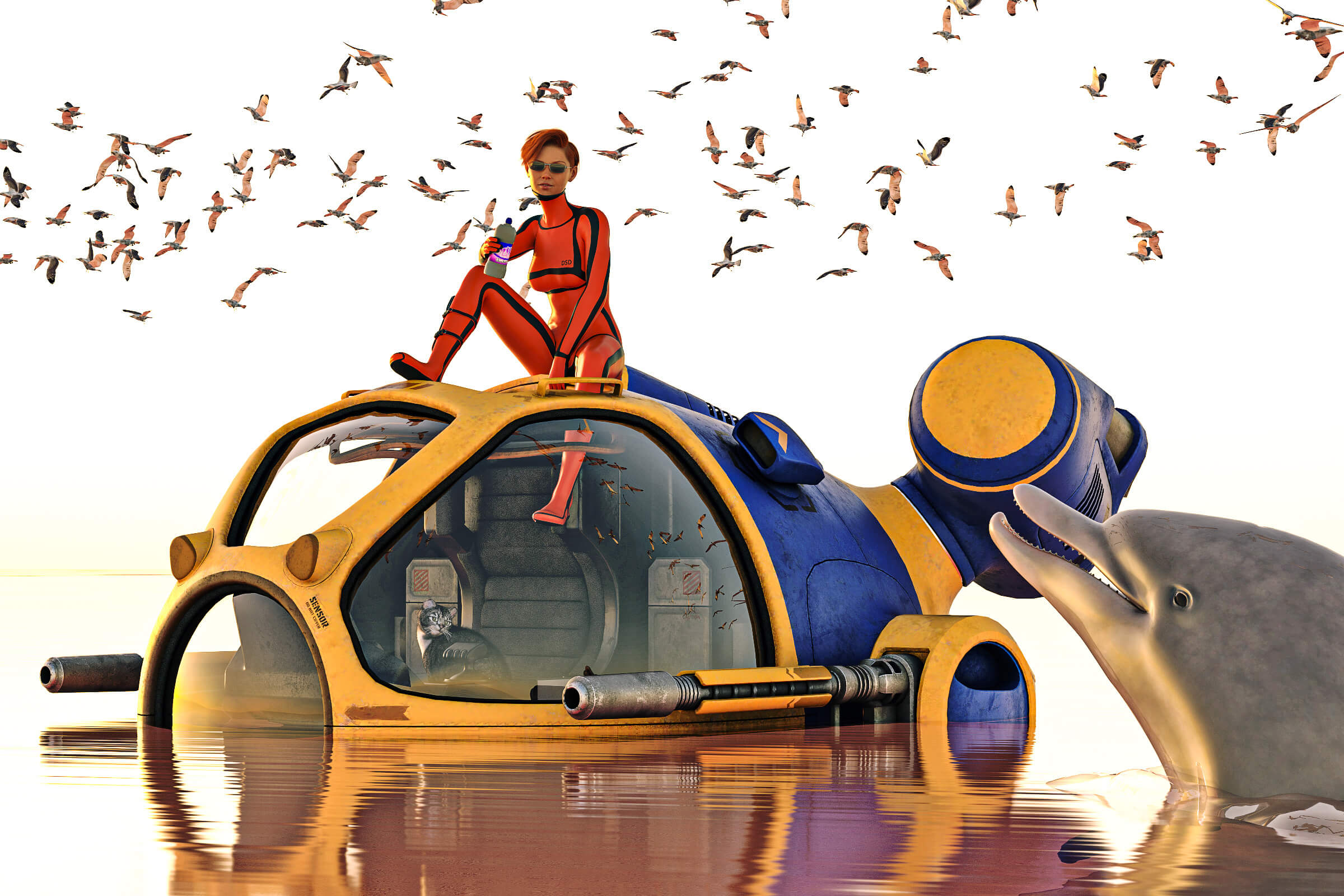 To Boldly Go 3D Render, Digital Art by SydneyKeys