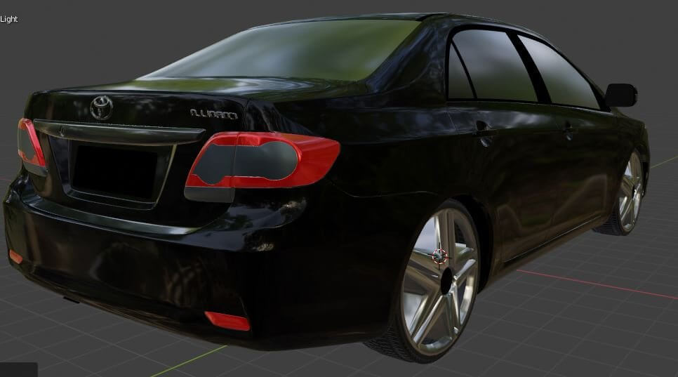 Toyota Corolla - 3D Model by syedsanjeel