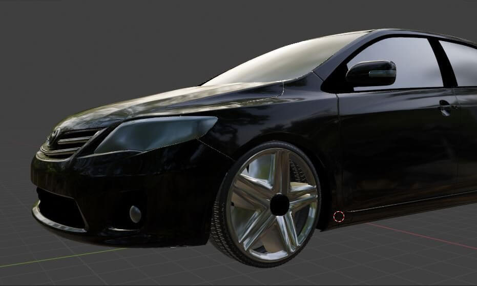 Toyota Corolla - 3D Model by syedsanjeel