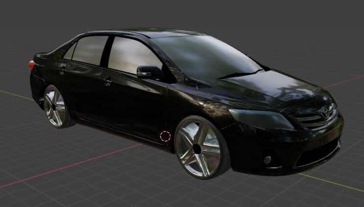 Toyota Corolla - 3D Model by syedsanjeel