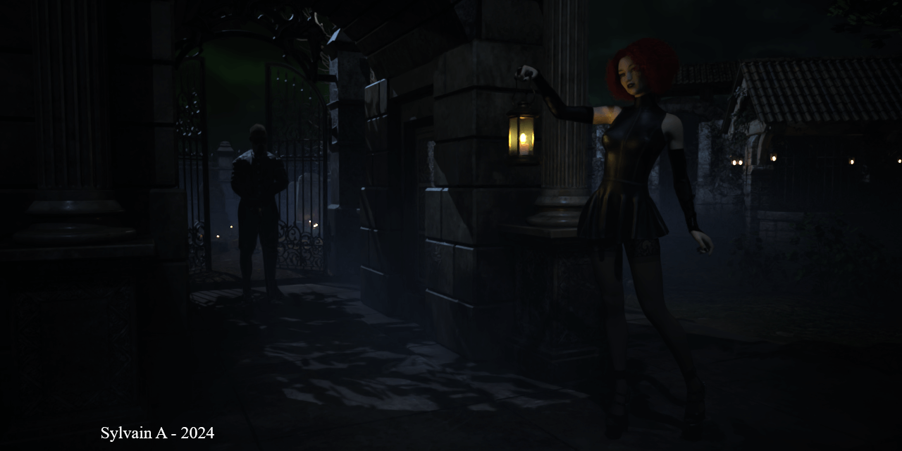 Bad encounther. 3D Render, Digital Art by Sylvain-A