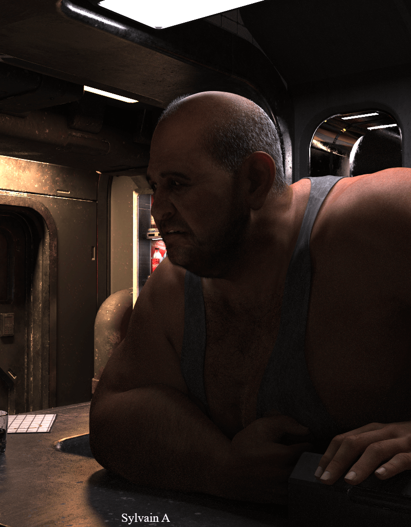 Big man 3D Render, Digital Art by Sylvain-A