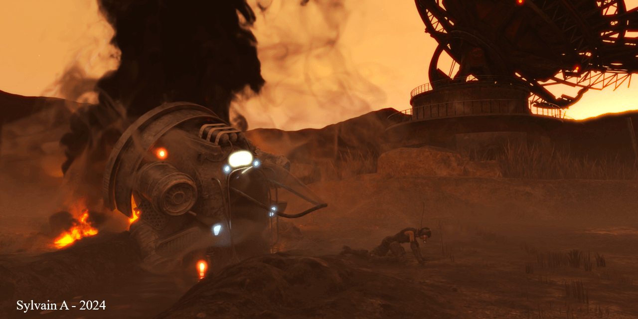 Crash. 3D Render, Digital Art by Sylvain-A